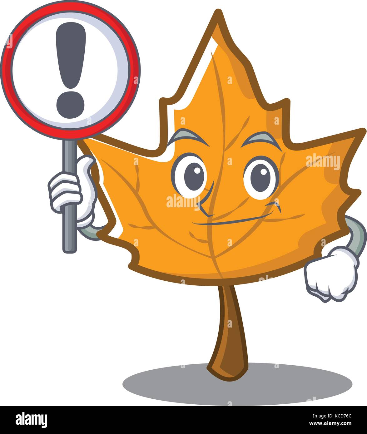 With sign maple character cartoon style Stock Vector Image & Art - Alamy