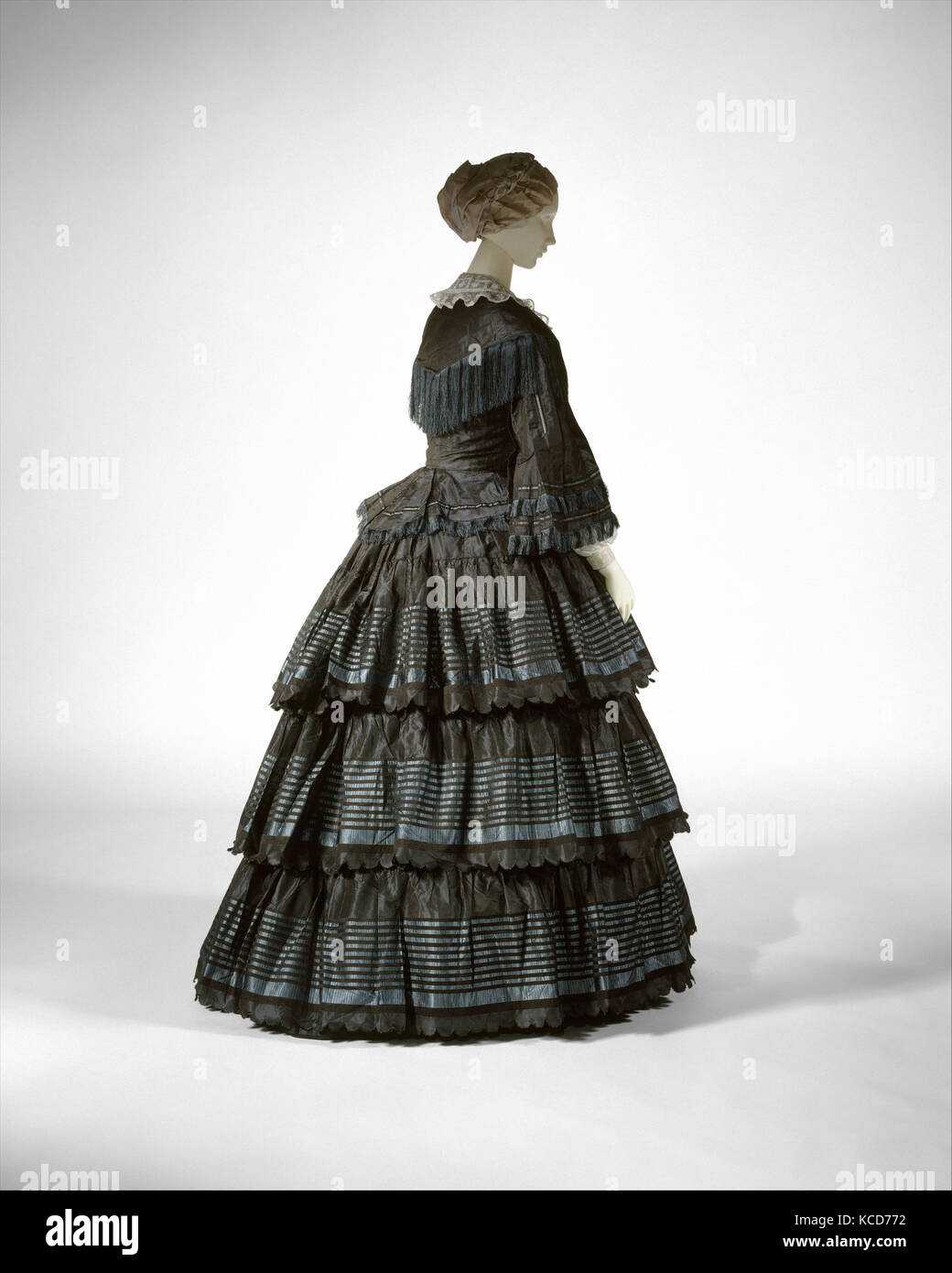 Dress, 1854–56, British, silk Stock Photo - Alamy
