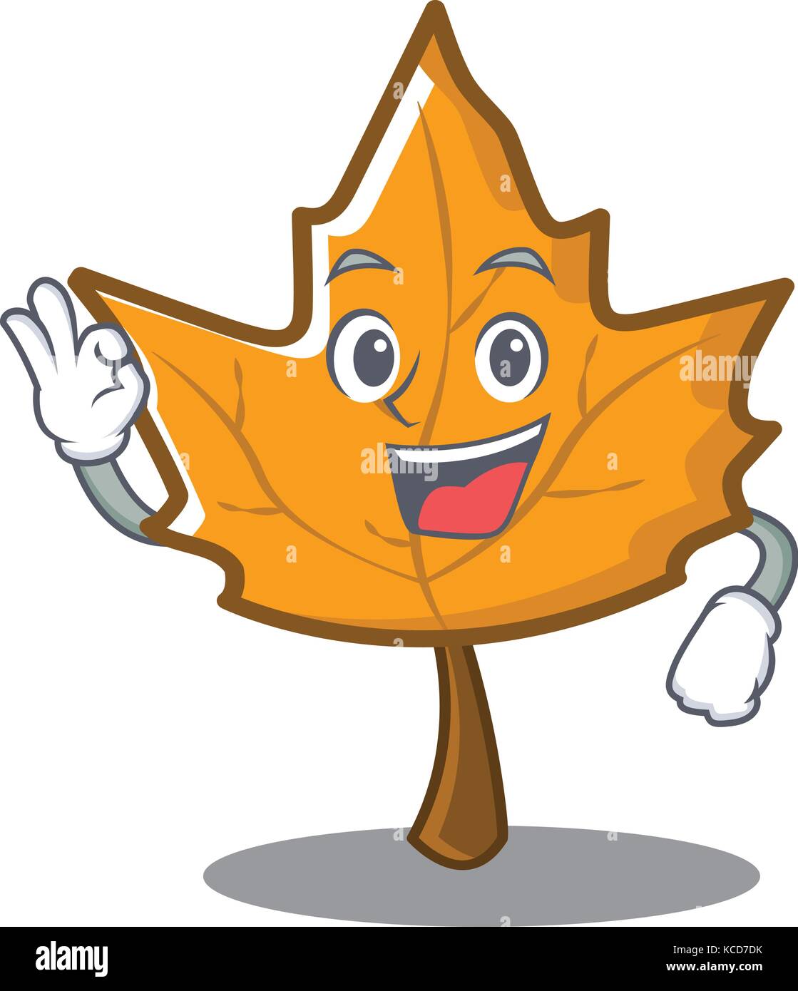Okay maple character cartoon style Stock Vector Image & Art - Alamy