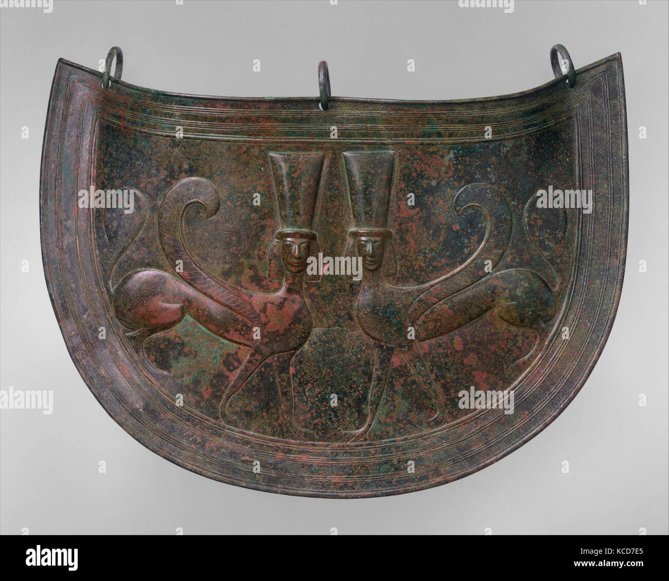 Bronze mitra (belly guard), Archaic, late 7th century B.C., Greek ...