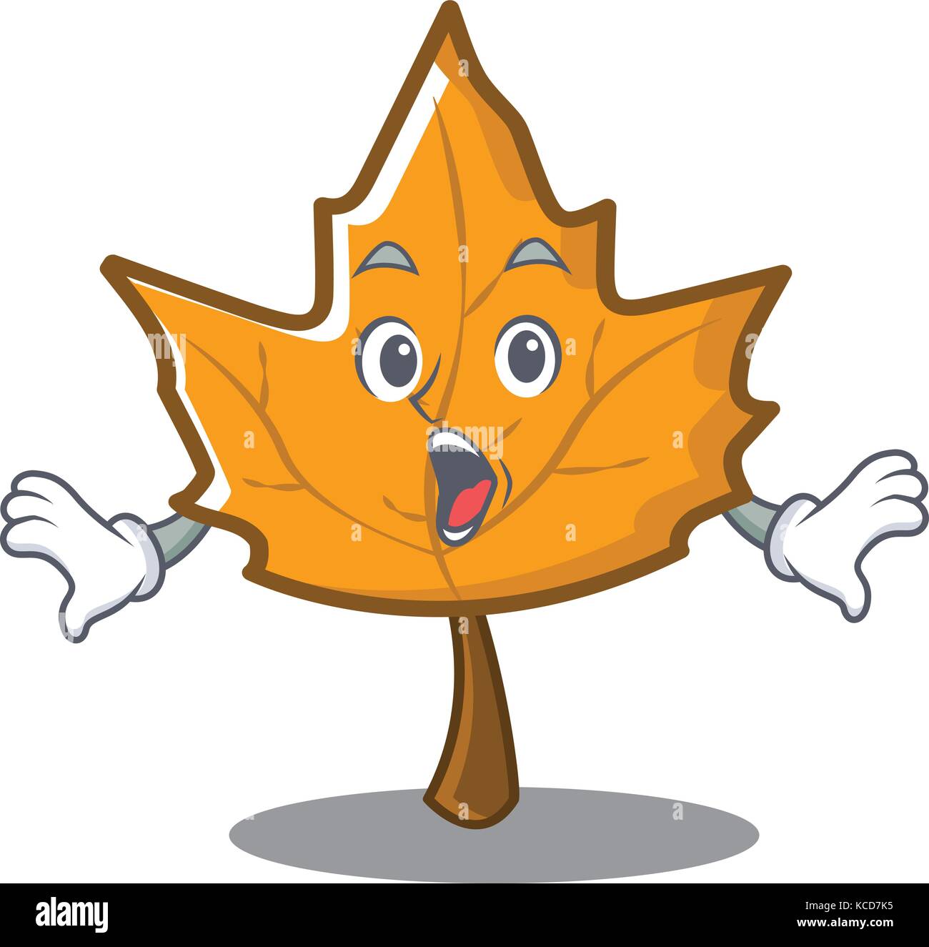 Surprised maple character cartoon style Stock Vector Image & Art - Alamy