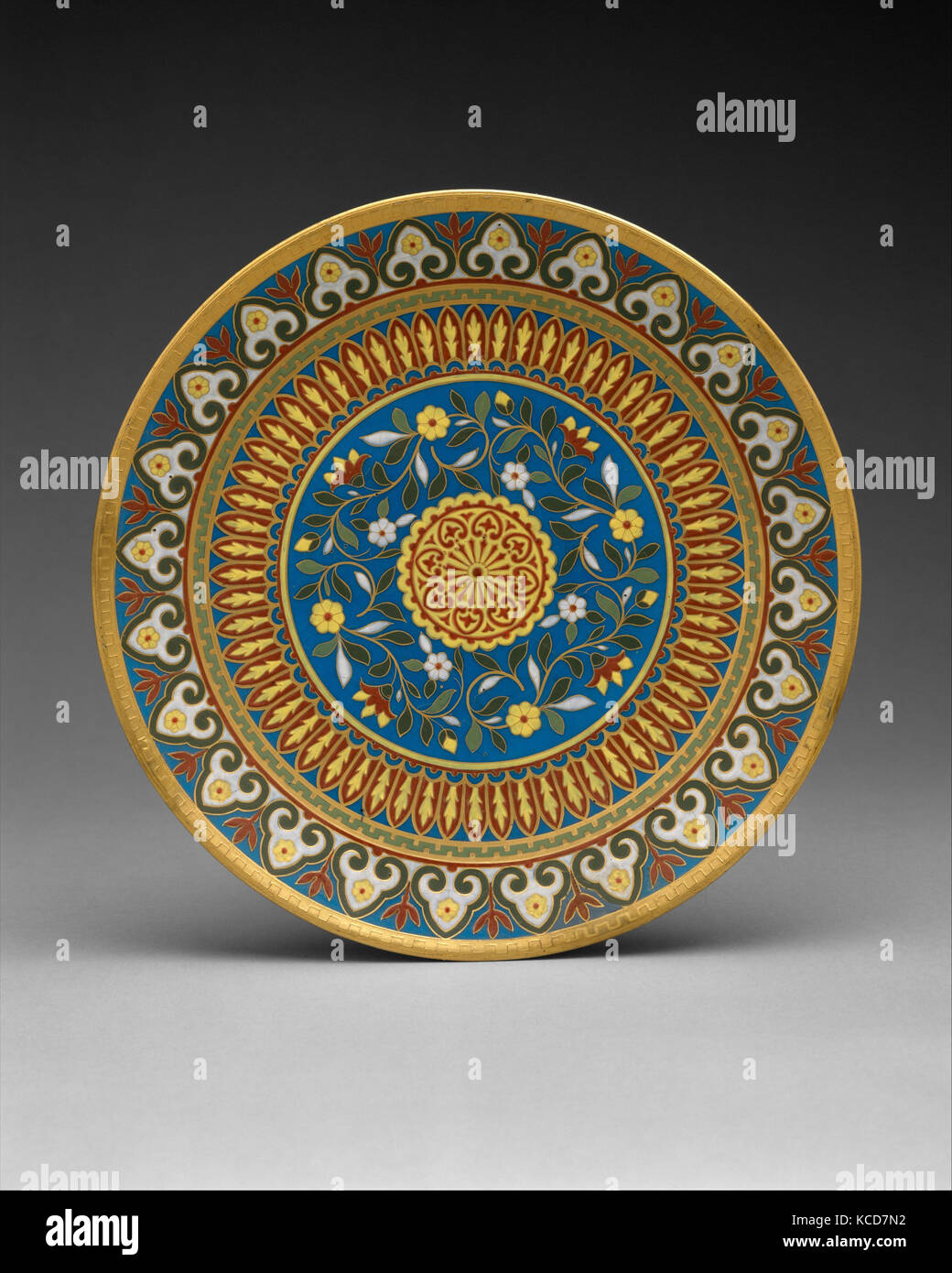 Plate, ca. 1878, British, Stoke-on-Trent, Staffordshire, Bone china ...