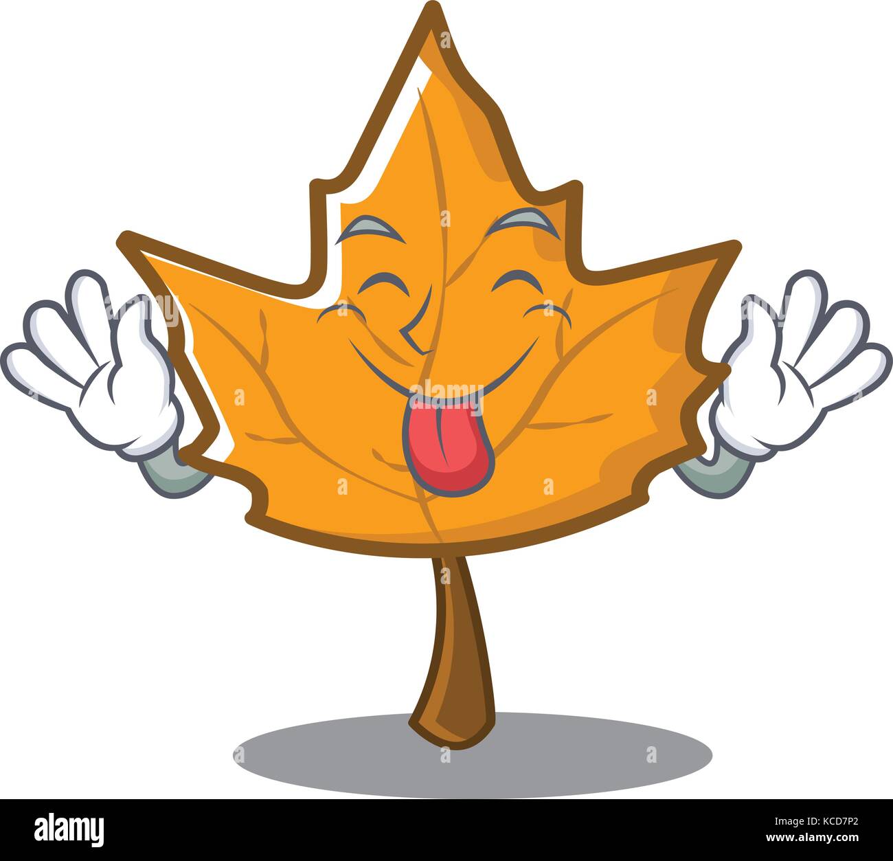 Tongue out maple character cartoon style Stock Vector Image & Art - Alamy