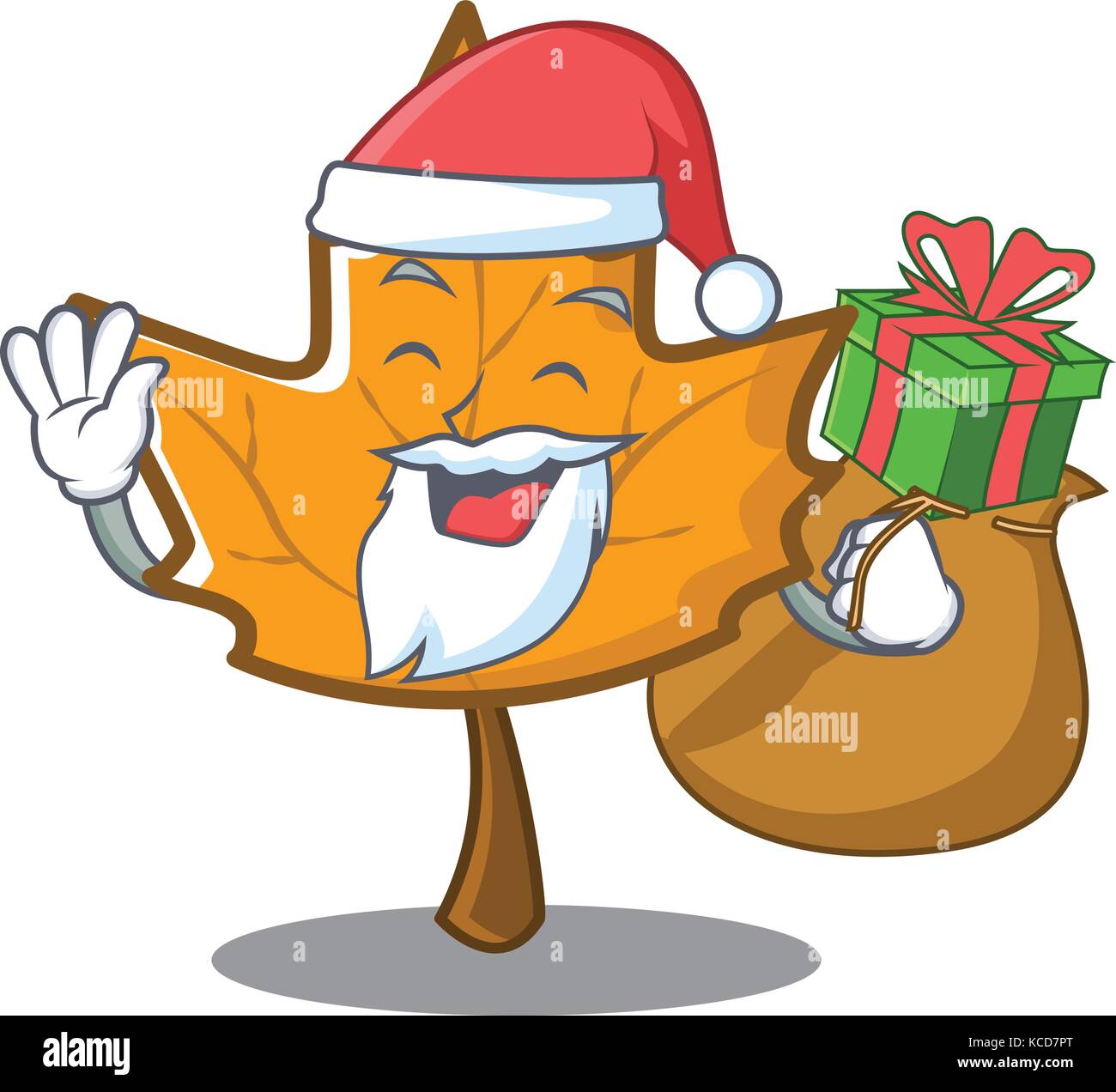 Santa maple character cartoon style Stock Vector Image & Art - Alamy