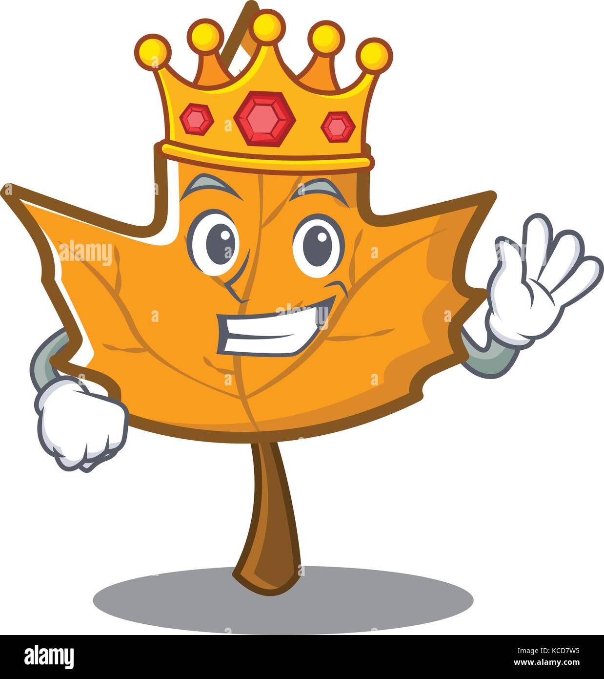 King maple character cartoon style Stock Vector Image & Art - Alamy