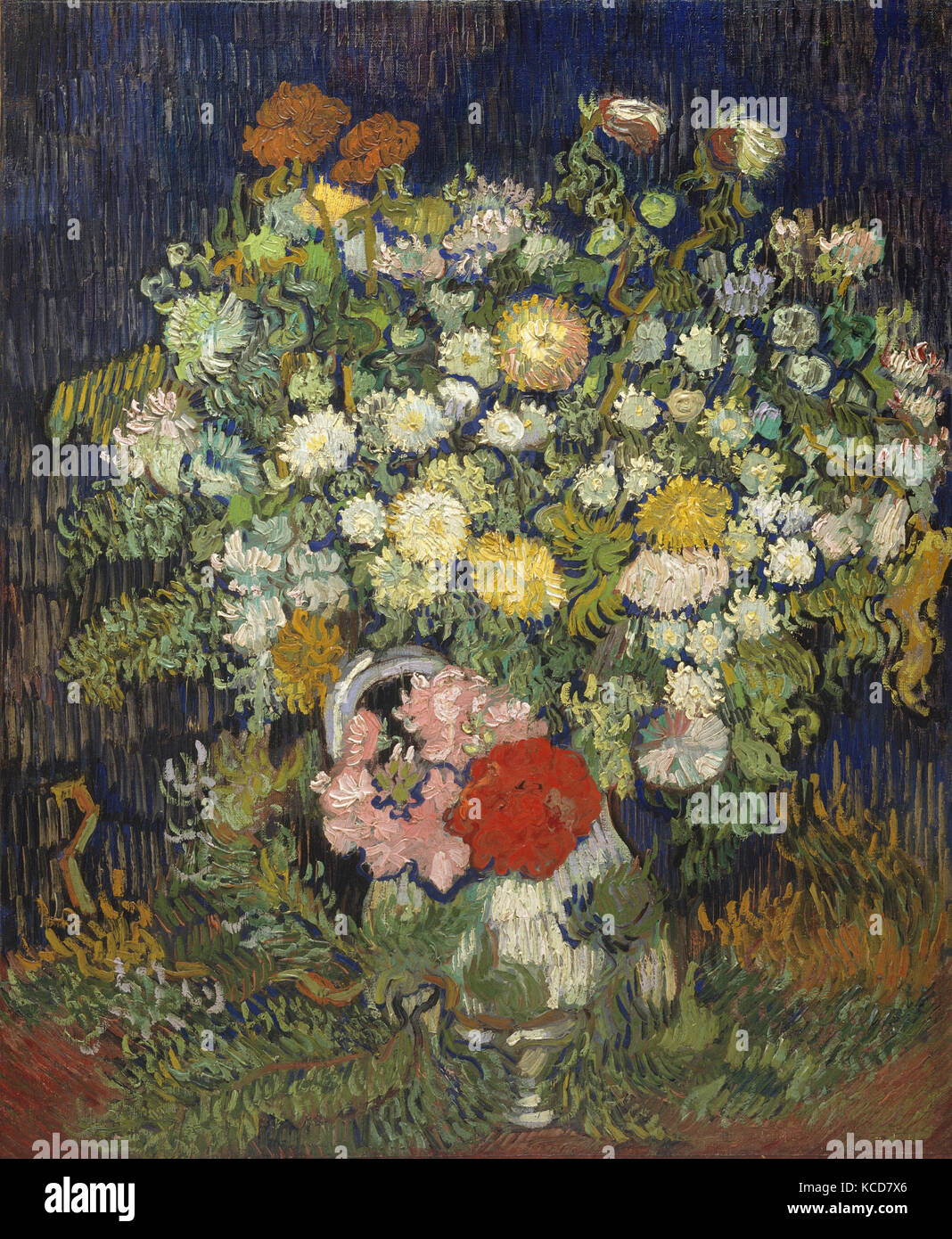 Bouquet of Flowers in a Vase, Vincent van Gogh, 1890 Stock Photo - Alamy