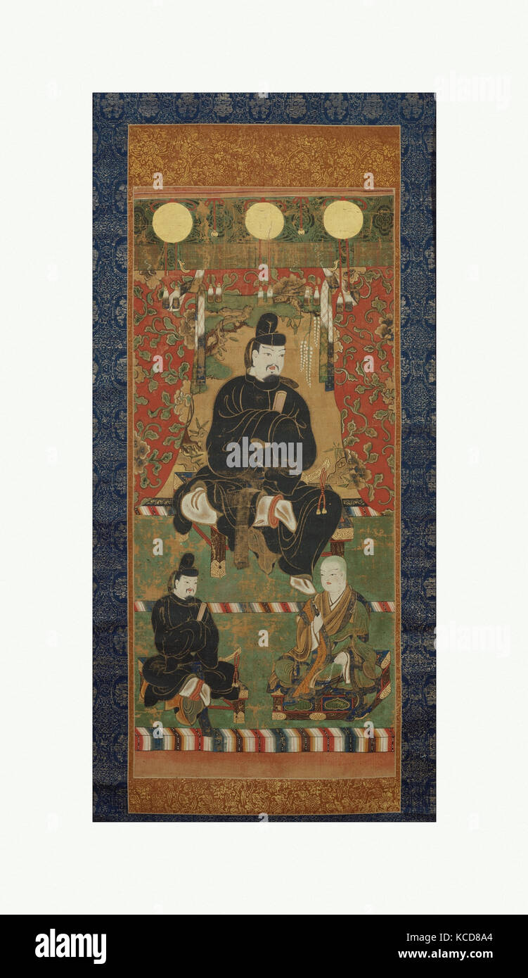 藤原鎌足像, Fujiwara no Kamatari as a Shinto Deity, after 1350 Stock Photo ...