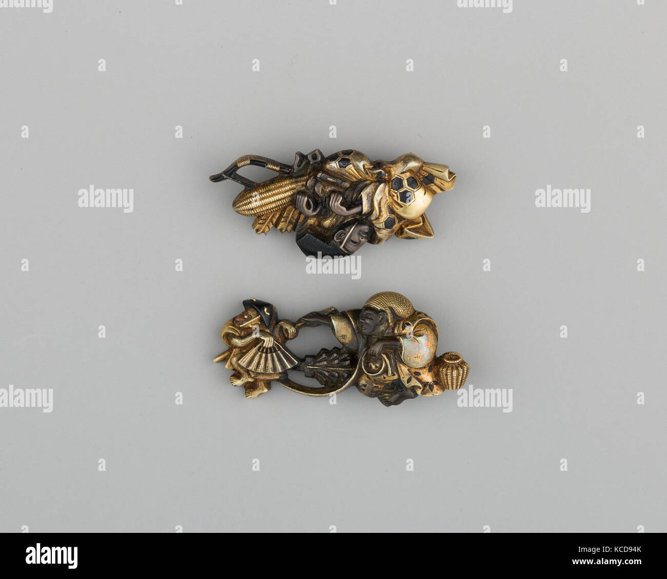 Pair of Sword-Grip Ornaments (Menuki), 18th century Stock Photo - Alamy