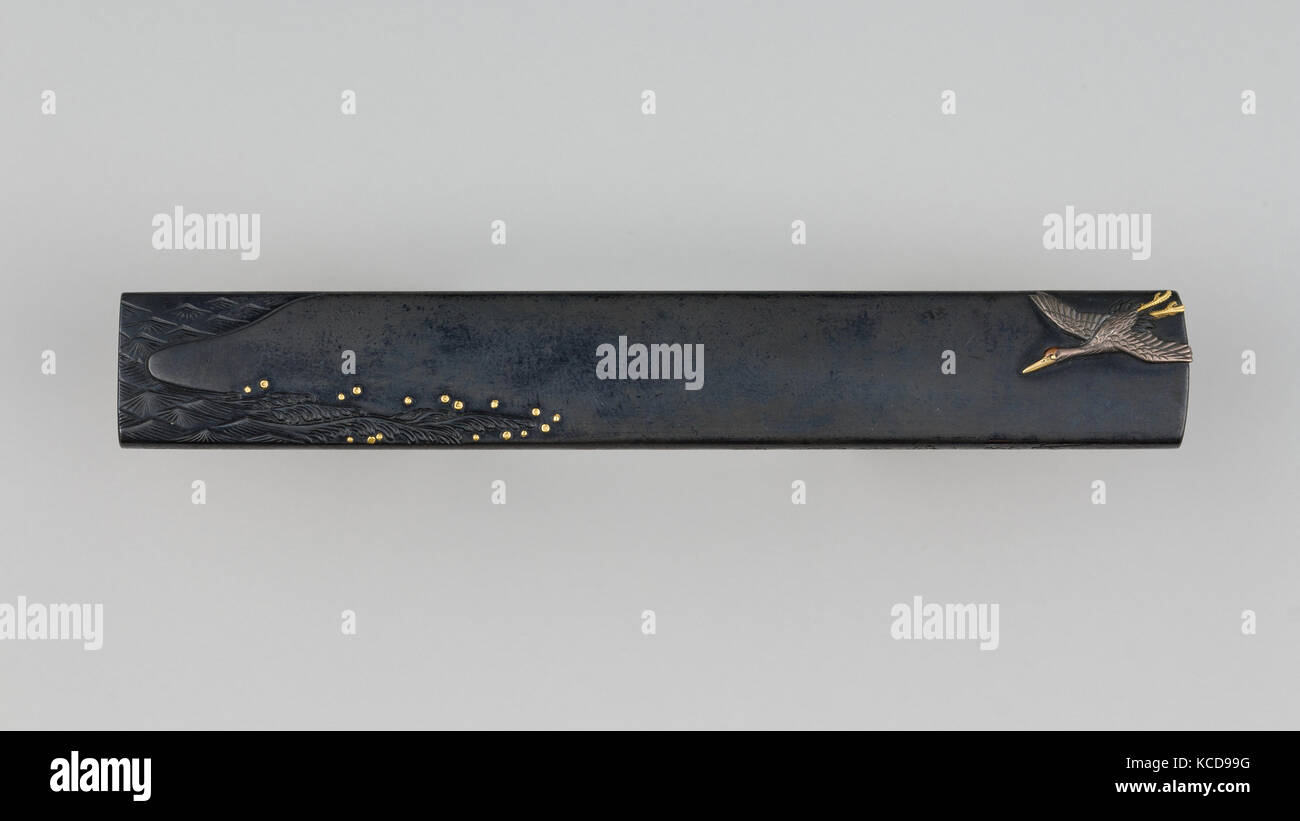 Knife Handle (Kozuka), 19th century, Japanese, Copper-gold alloy ...