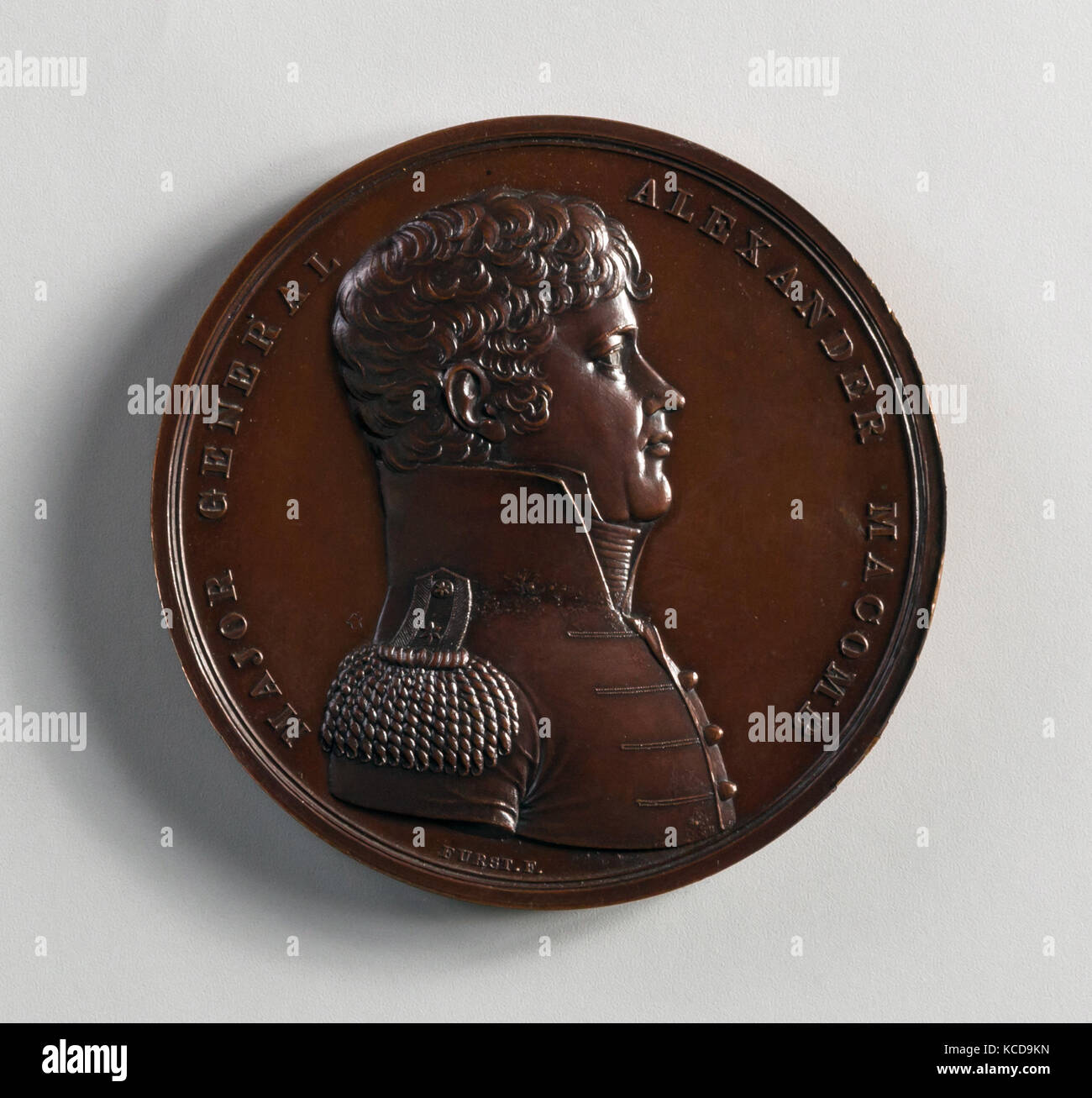 Medal of Major General Alexander Macomb, Moritz Fürst, 1800–1830 Stock ...