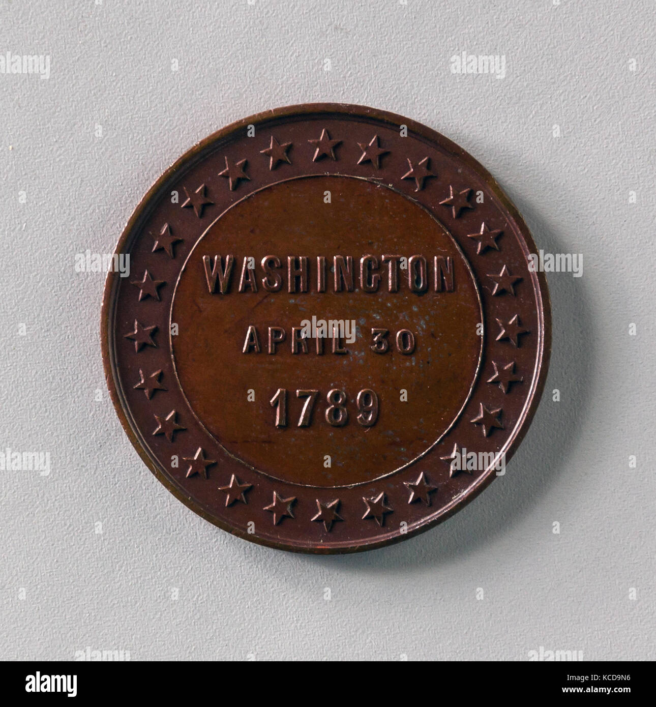 Token of George Washington, ca. 1876, Bronze, Diam. 1 1/4 in. (3.2 cm ...