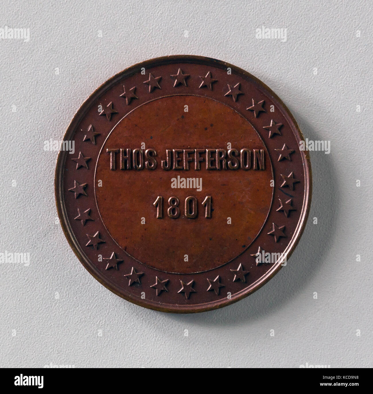 Token of Thomas Jefferson, ca. 1876, Bronze, Diam. 1 3/8 in. (3.5 cm ...