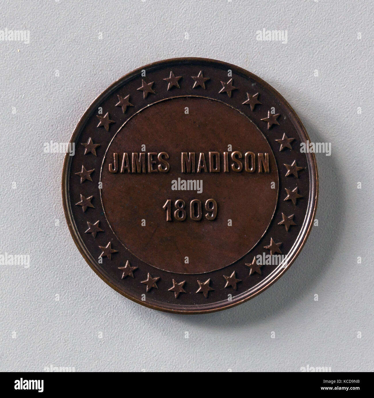 Token of James Madison, ca. 1876, Bronze, Diam. 1 3/8 in. (3.5 cm ...