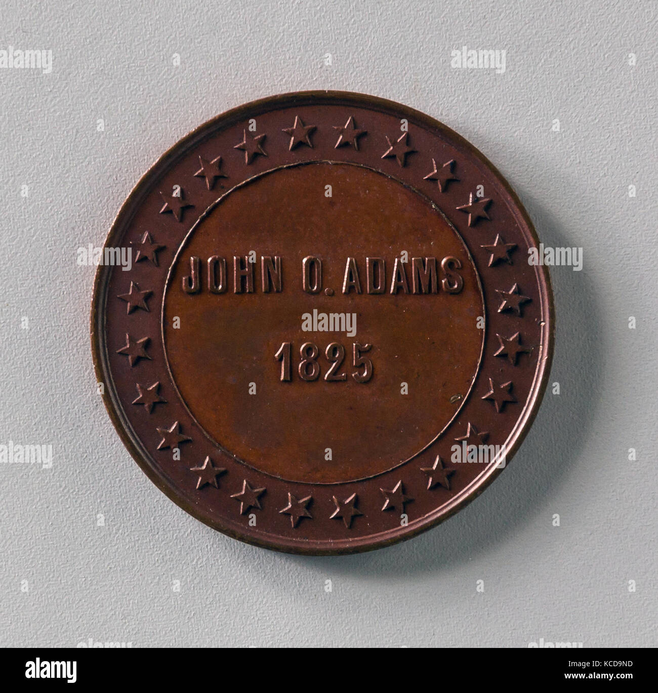 Token of John Quincy Adams, ca. 1876, Bronze, Diam. 1 3/8 in. (3.5 cm ...