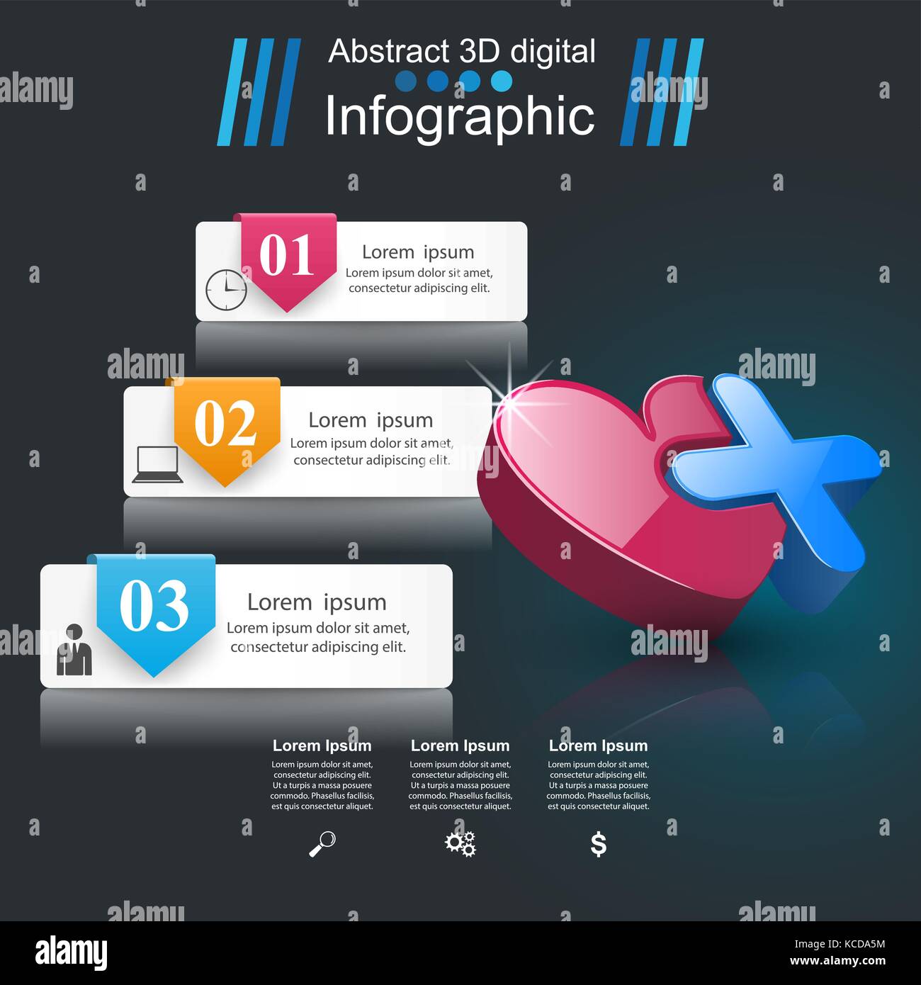 Health icon. 3D Medical infographic Stock Vector Image & Art - Alamy