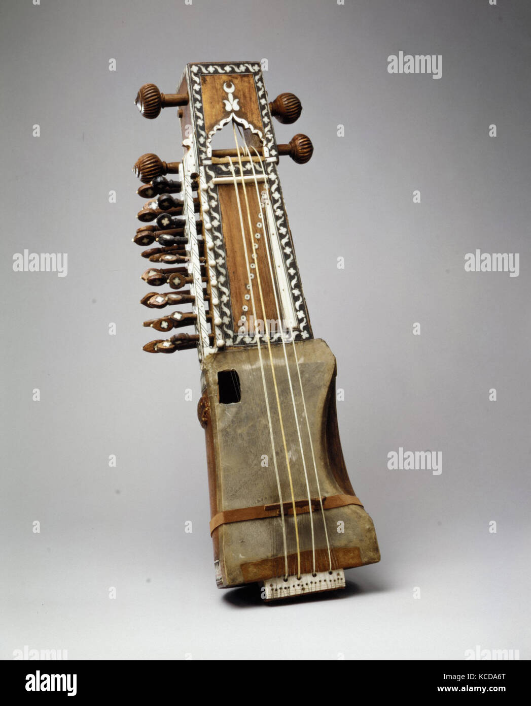 Sarangi, ca. 1865, India, Indian, Wood, parchment, ivory, gut, metal ...