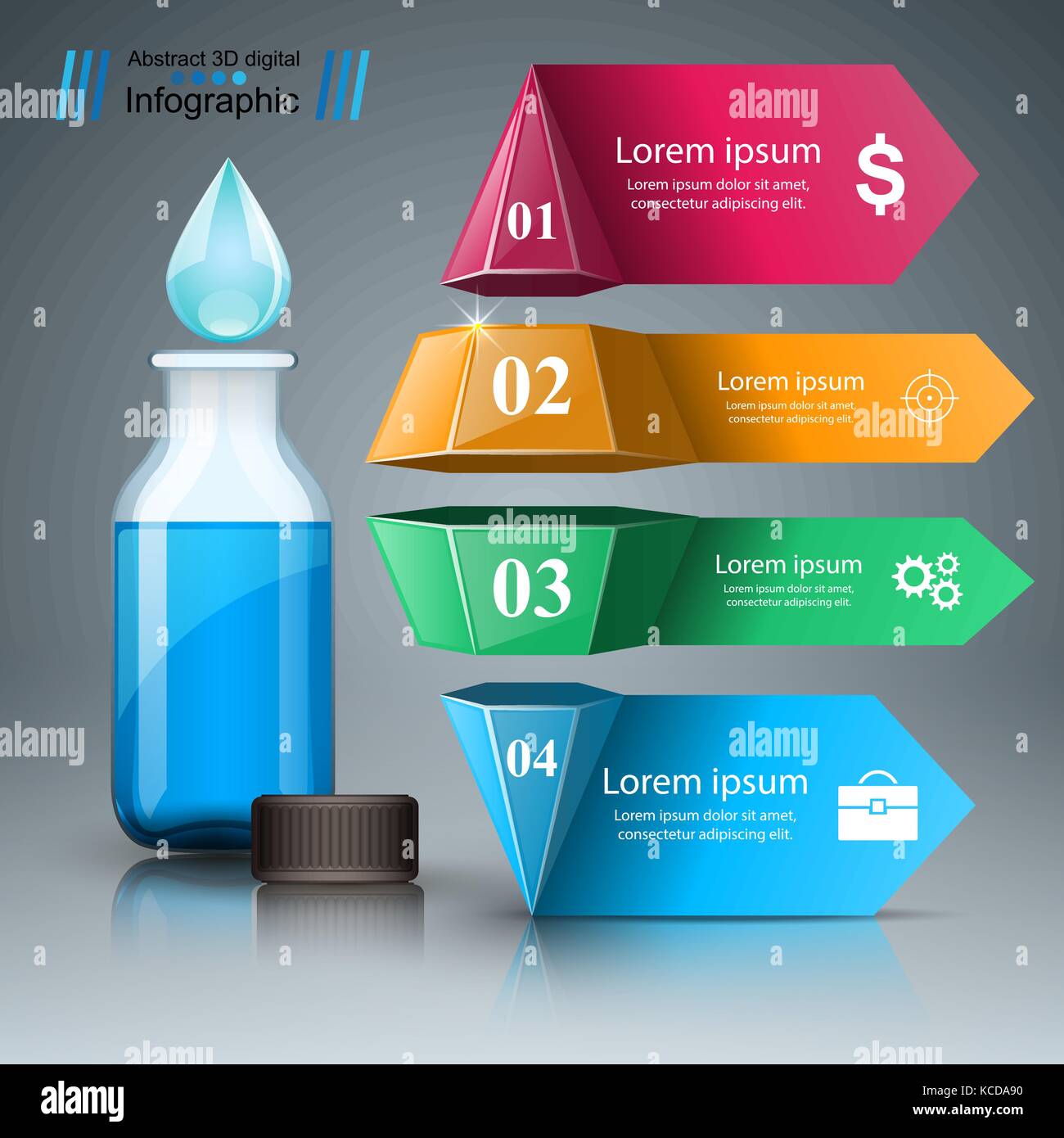 Bottle, water infographics Stock Vector Image & Art - Alamy