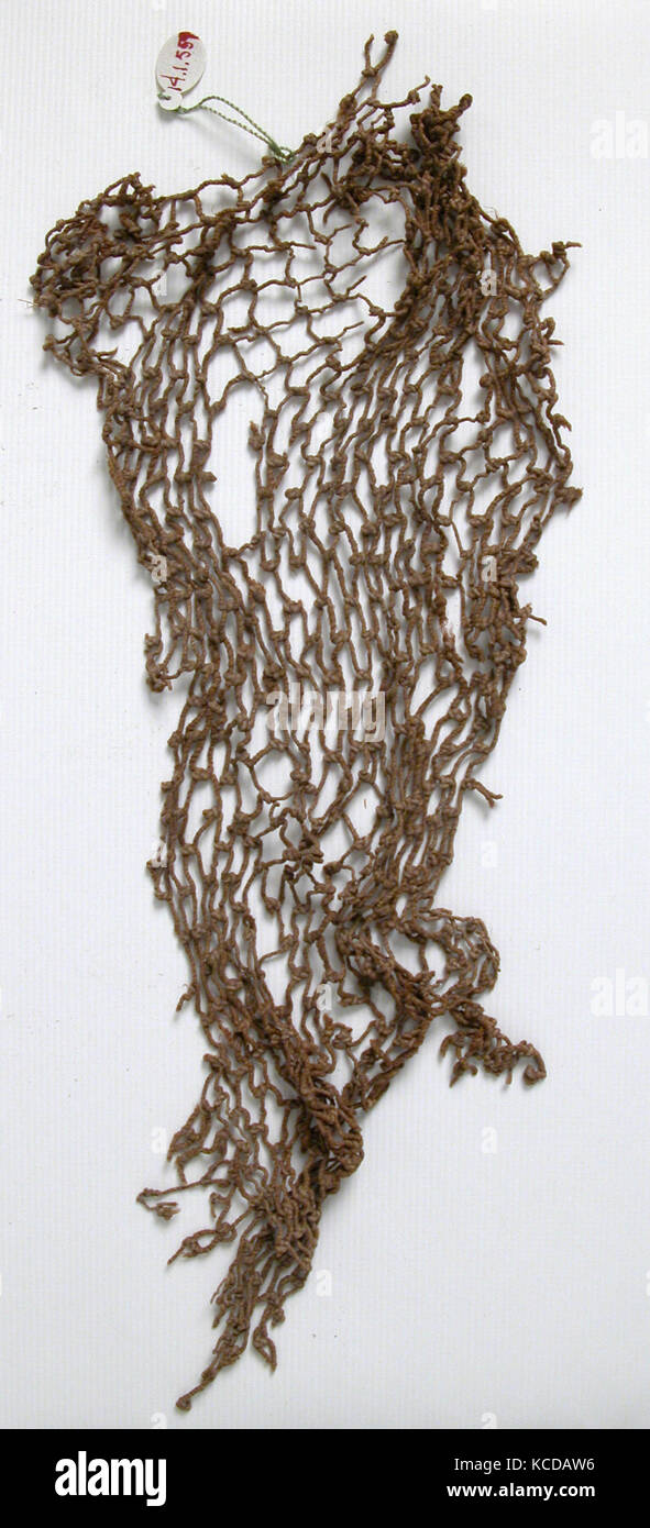 Fish Net Fragment, 580–640, Made in Thebes, Byzantine Egypt, Coptic ...