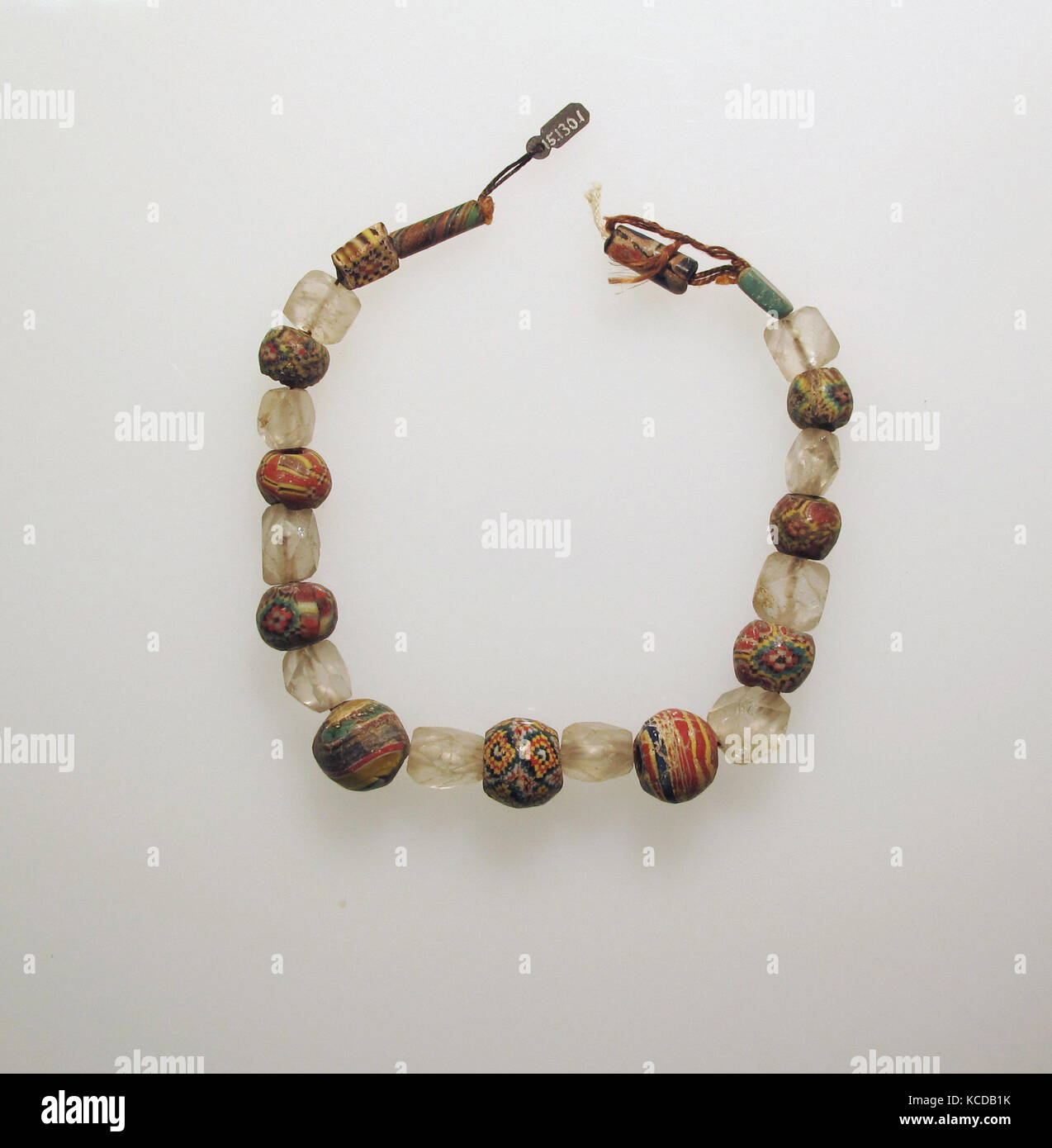 Glass and rock crystal beads, 1st century B.C.–1st century A.D Stock ...