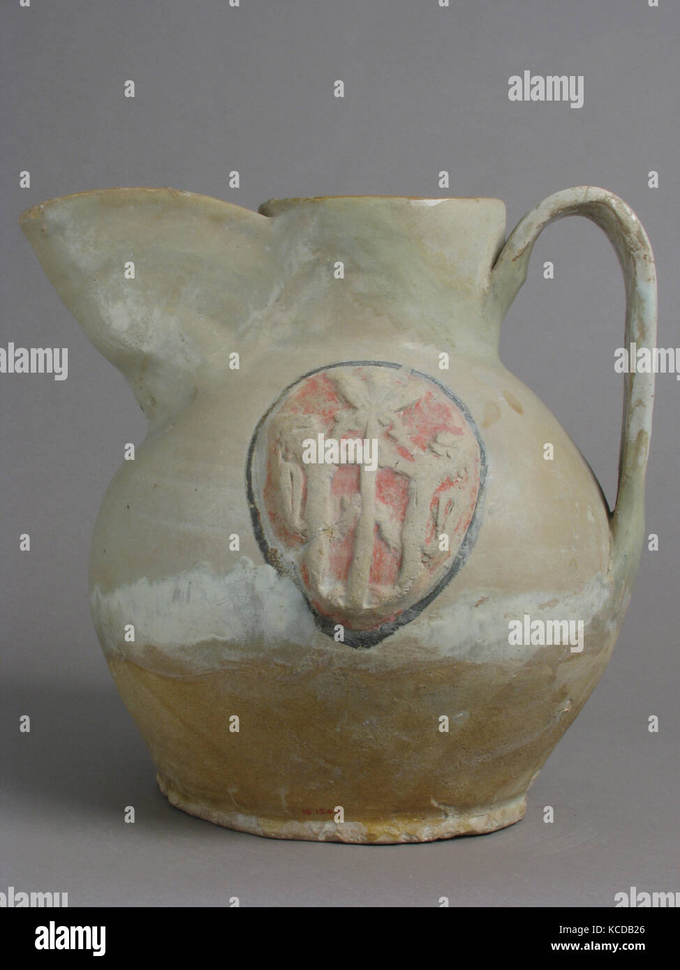 Jug, ca. 1400, Made in Todi, Italy, Italian, Earthenware, tin-glaze ...