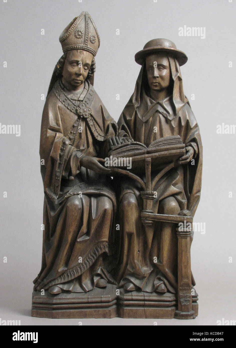 St. Augustine (or St. Ambrose) and St. Jerome, early 16th century Stock ...