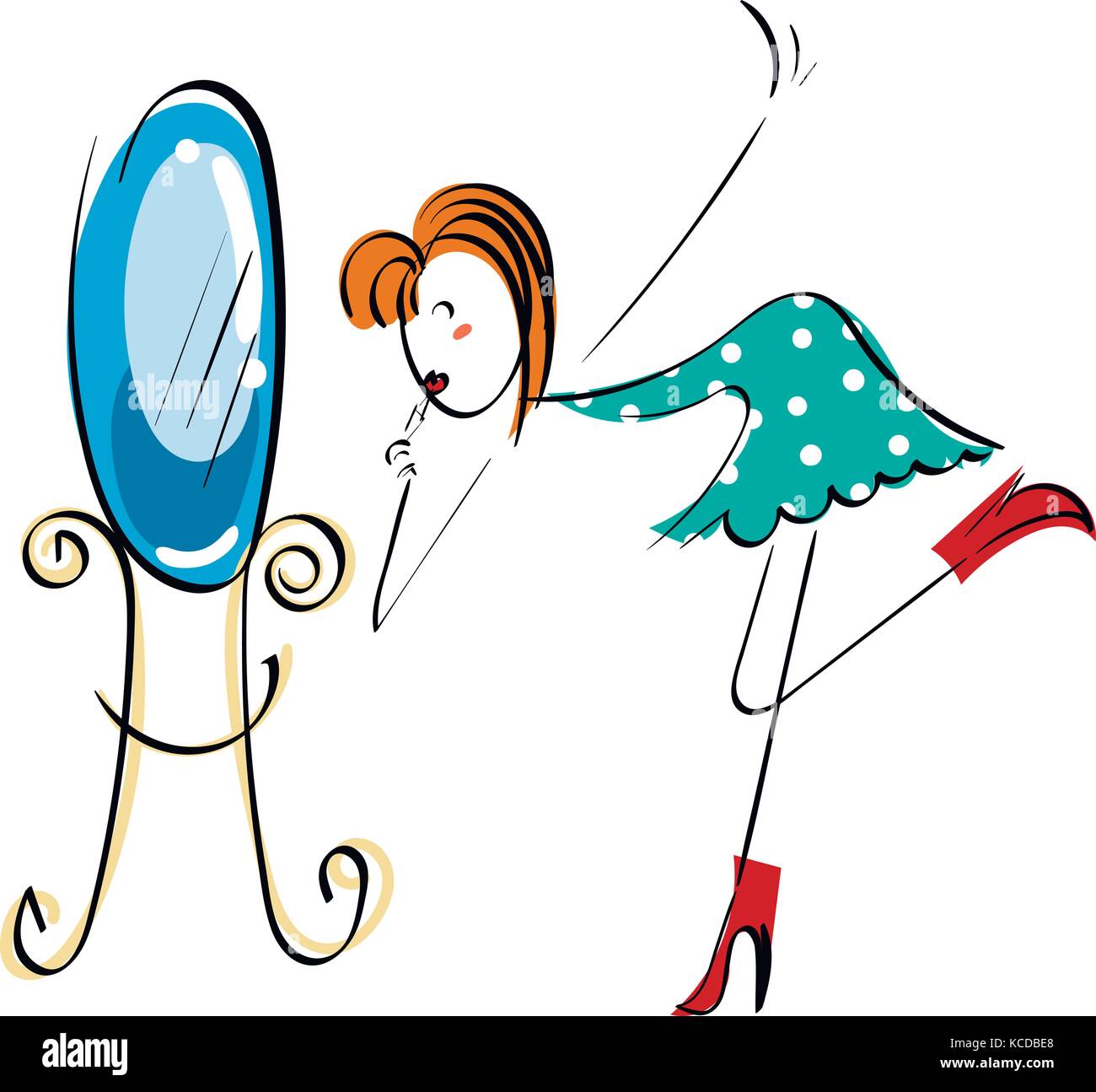 Cartoon vector doodle stickman woman hi-res stock photography and ...