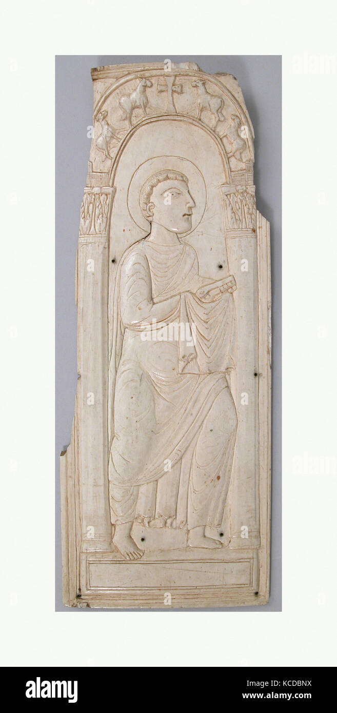 Ivory Panel with Saint Peter, 5th–6th century, Frankish, Ivory, Overall ...