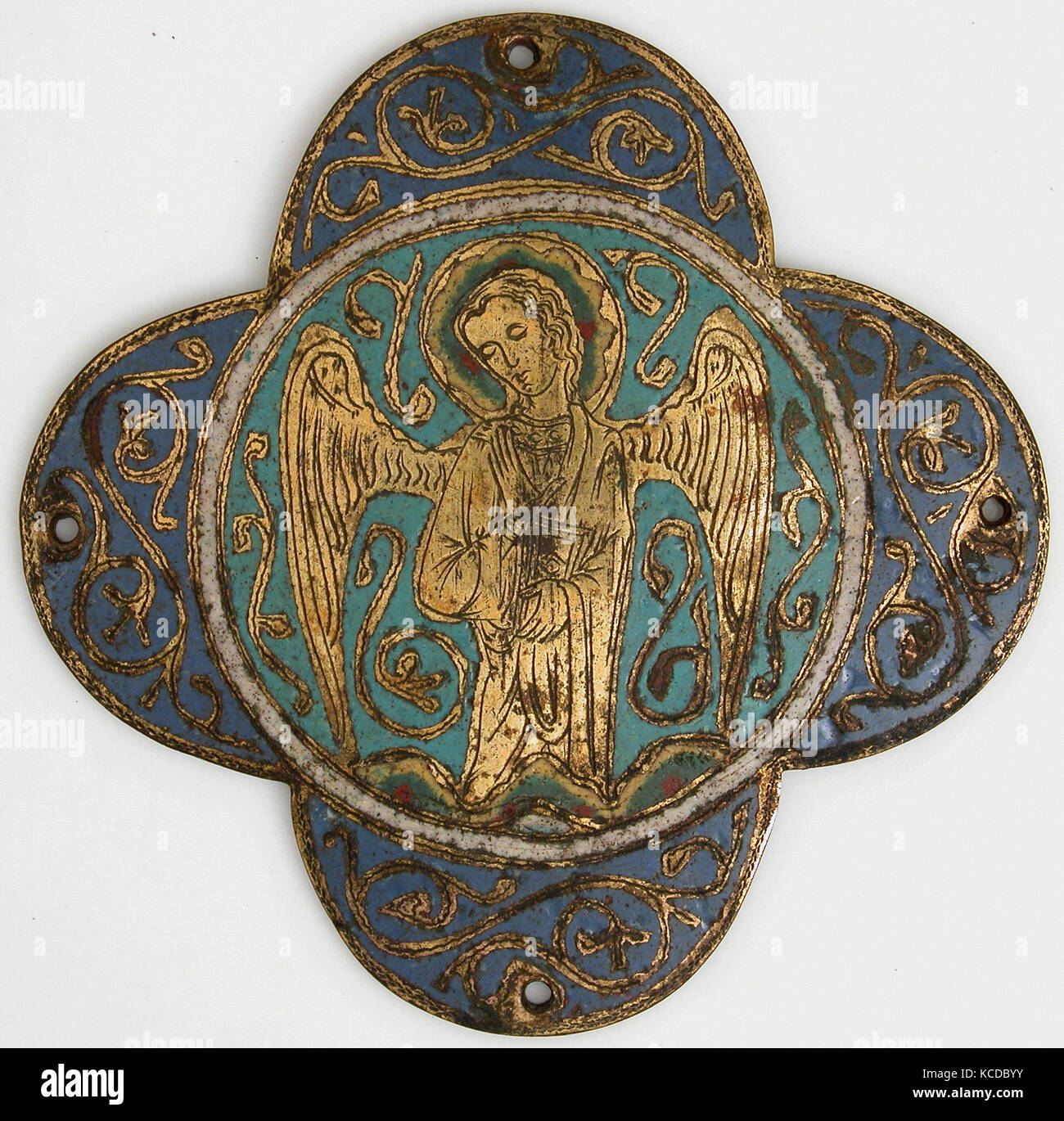 Plaque, 13th century, Made in Limoges, France, French, Champlevé enamel ...