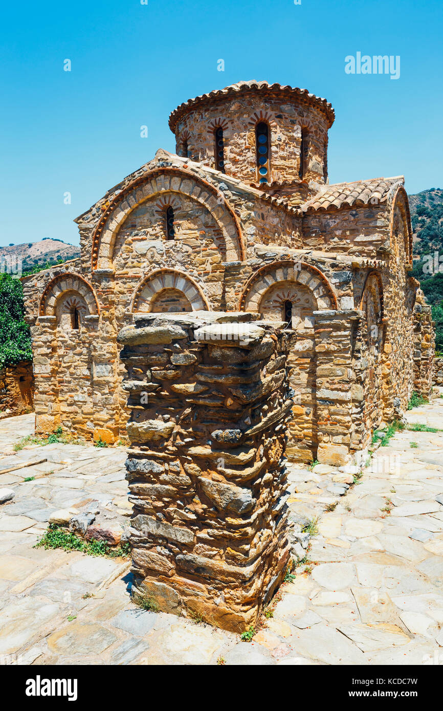 Byzantine church in Fodele, Crete, Greece. the El Greco's birthplace ...