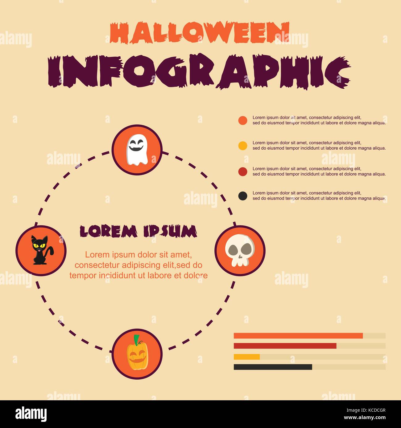 Halloween Infographic vector art illustration Stock Vector Image & Art ...