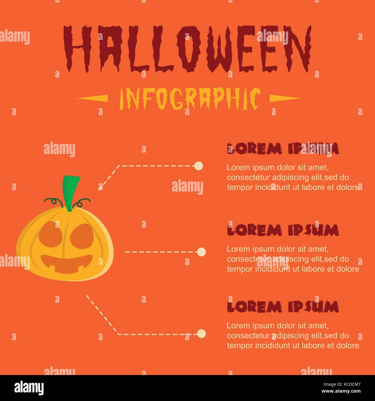 Halloween Theme Infographic Design Collection Stock Vector Image & Art ...