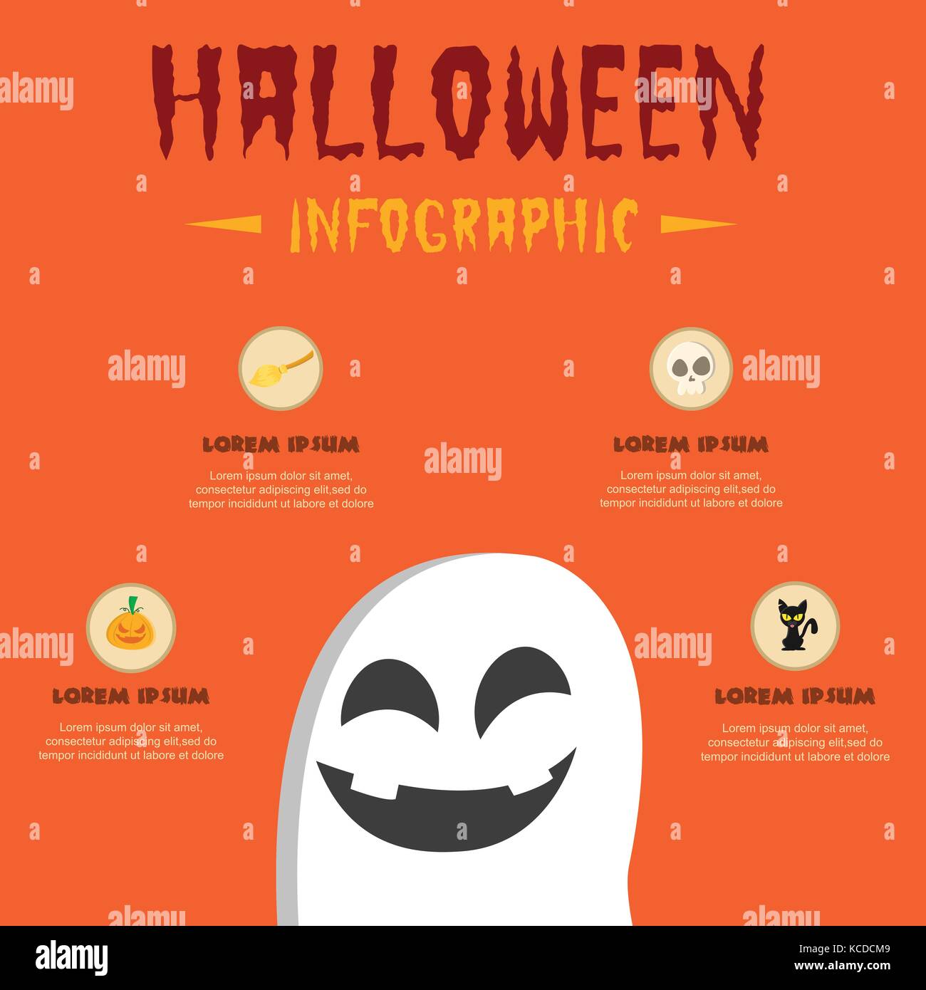 Design Halloween Infographic Design Illustration Stock Vector Image ...