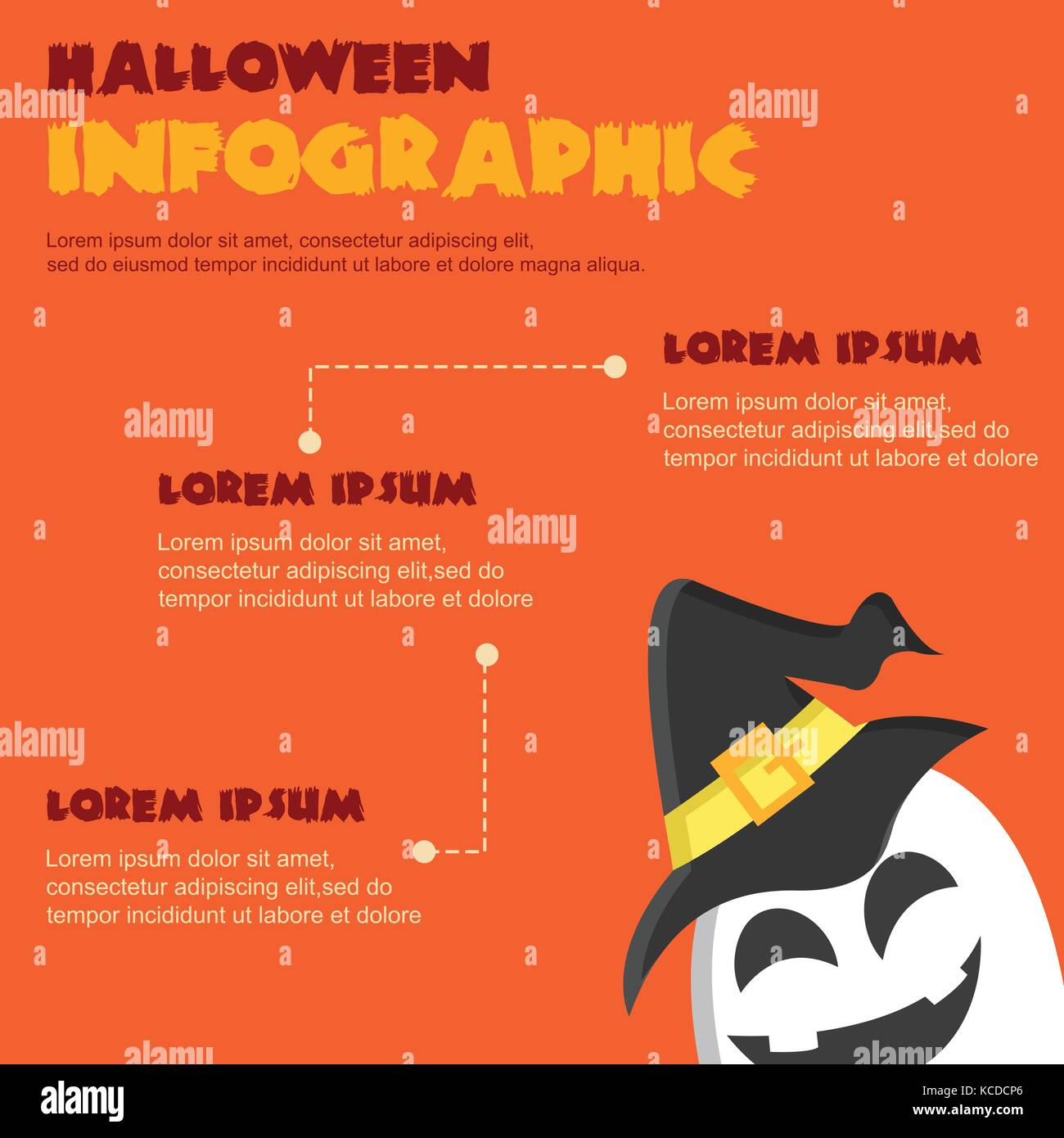 Design Halloween Infographic Design Illustration Stock Vector Image ...