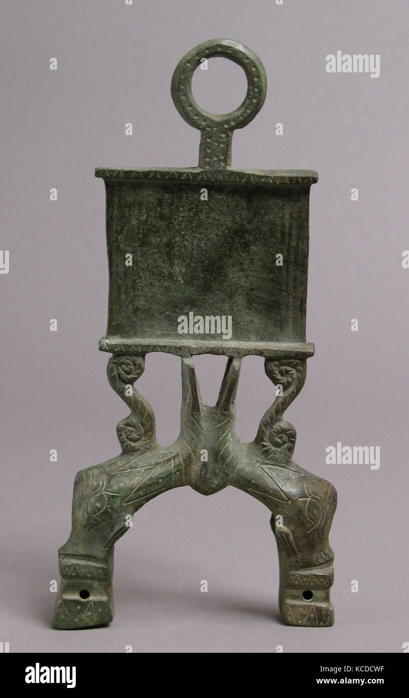 Lamp Handle with Dolphins, 4th–5th century, Byzantine, Copper alloy ...