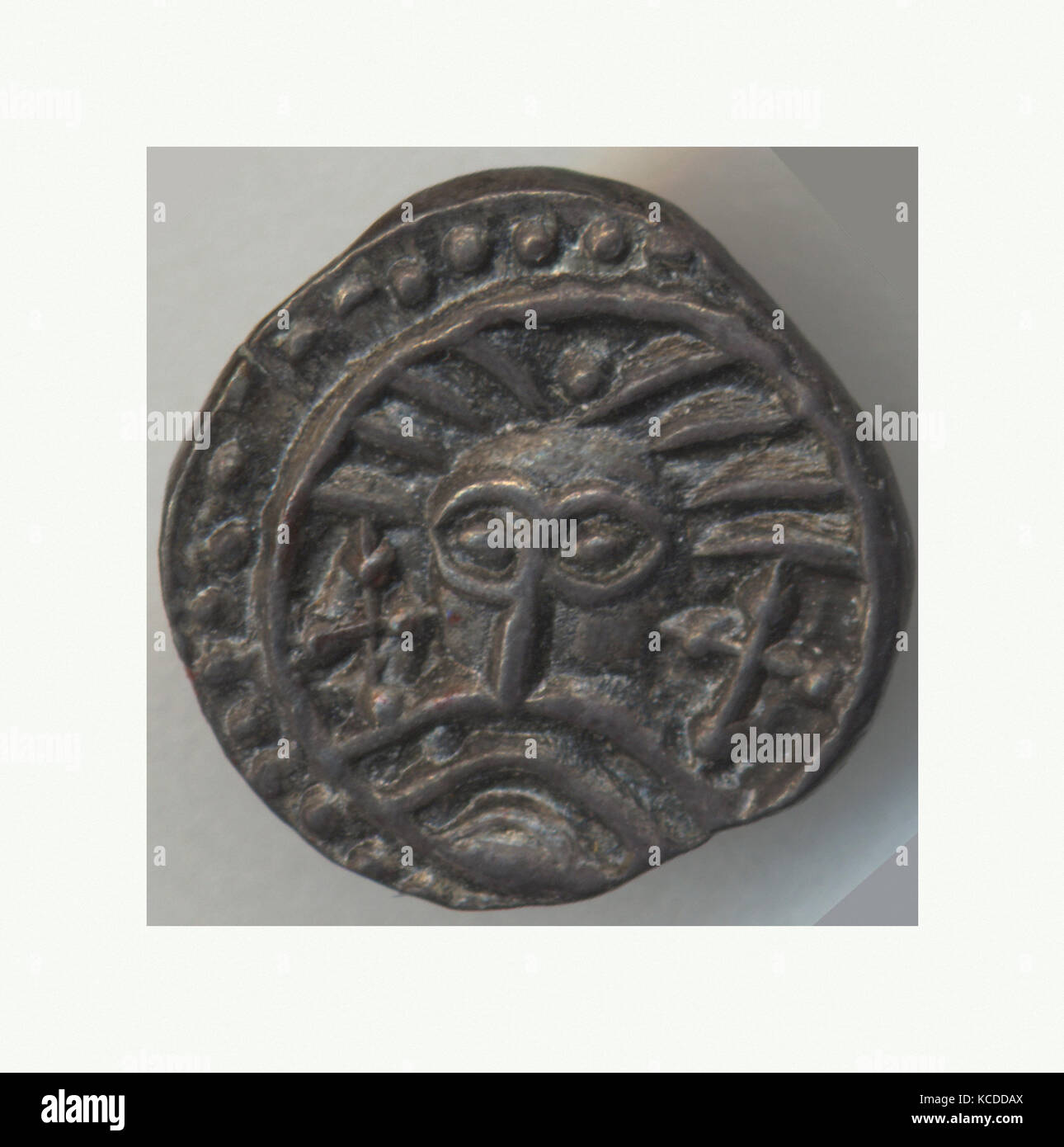 Anglo-Saxon Sceat, 7th–8th century, Anglo-Saxon, Silver, Overall: 7/16 ...