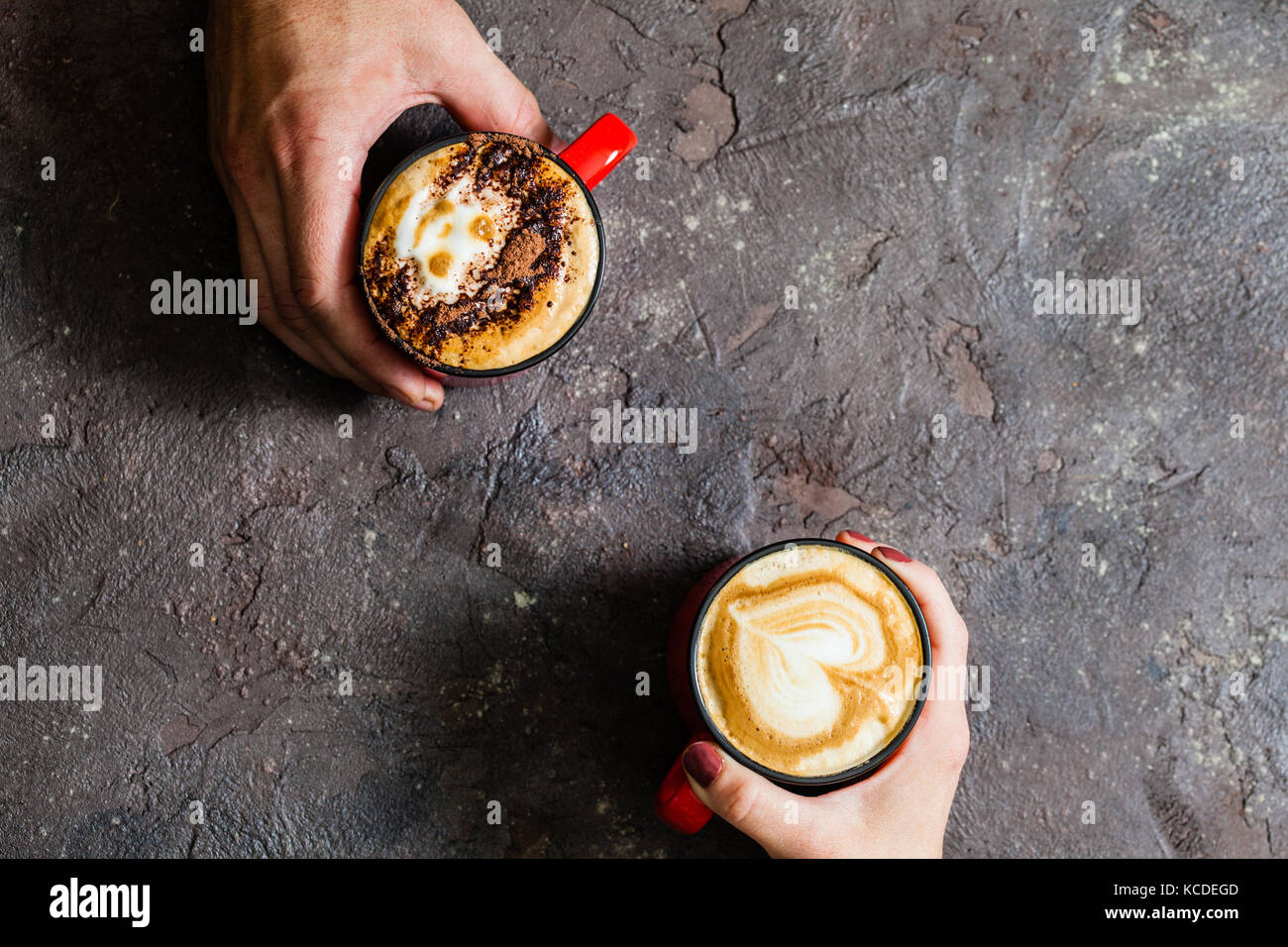 Morning coffee for couple in love Stock Photo - Alamy