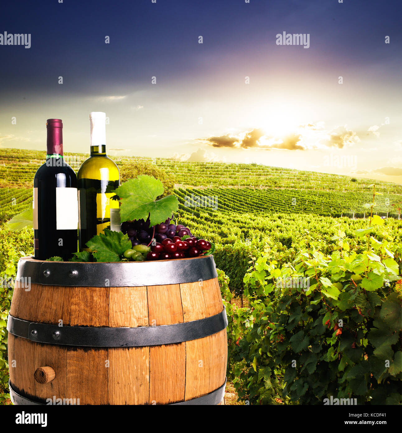 Bottles of wine Stock Photo - Alamy