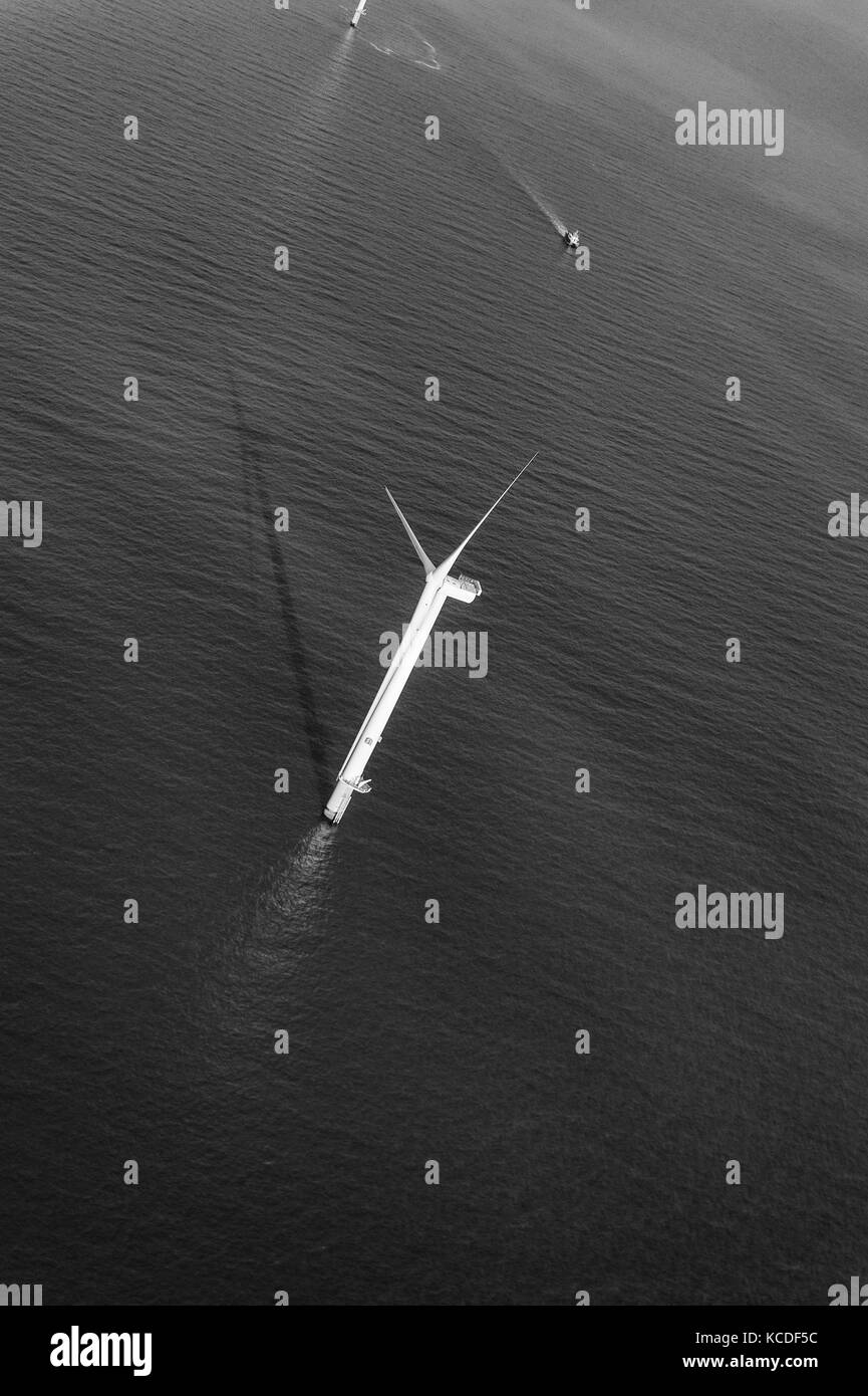 Vertical aerial view windmill Black and White Stock Photos & Images - Alamy