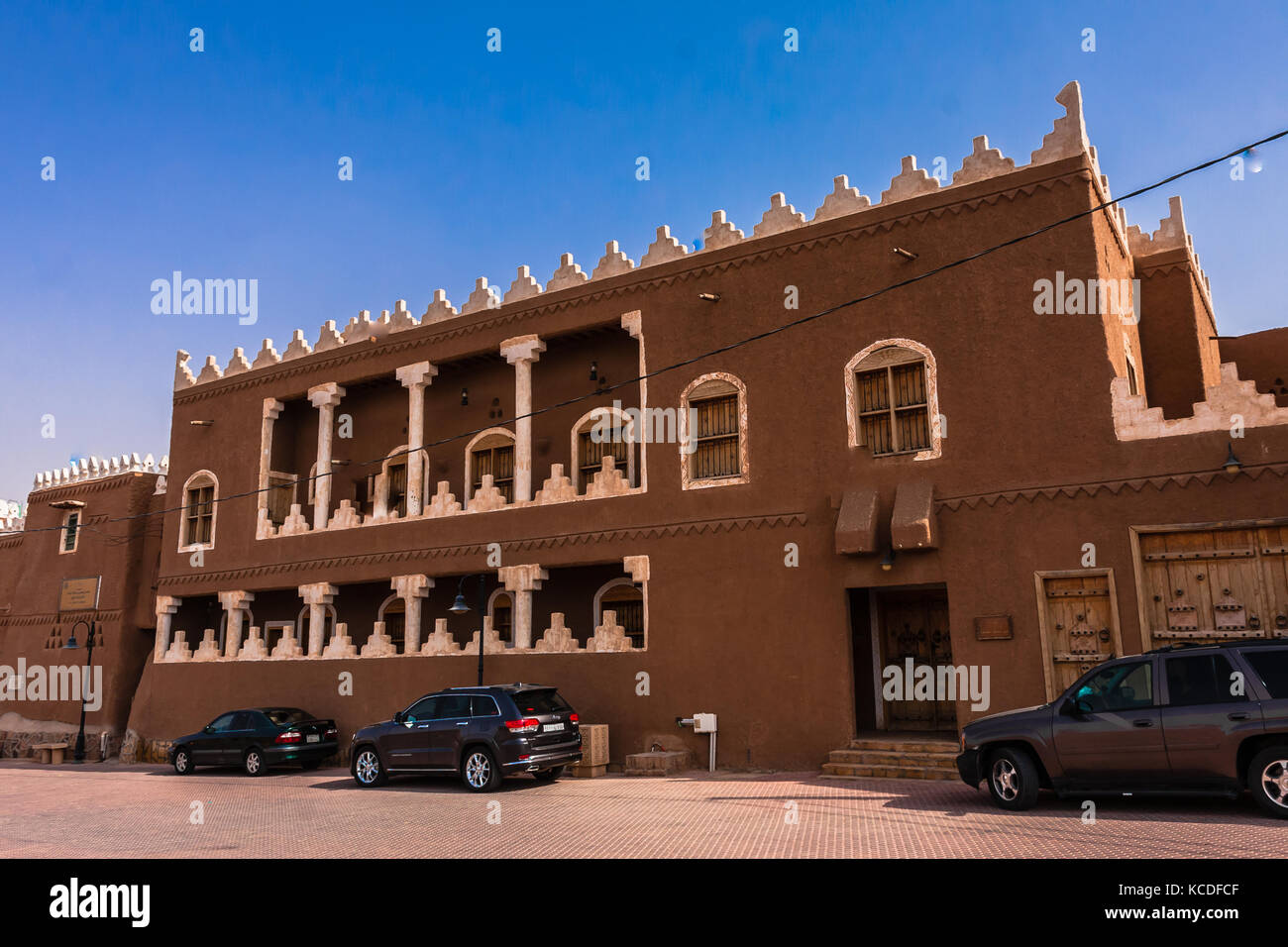Traditional Arab mud architecture, Riyadh Province, Saudi Arabia Stock ...