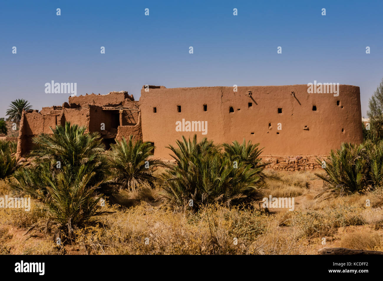Traditional Arab mud architecture, Riyadh Province, Saudi Arabia Stock ...