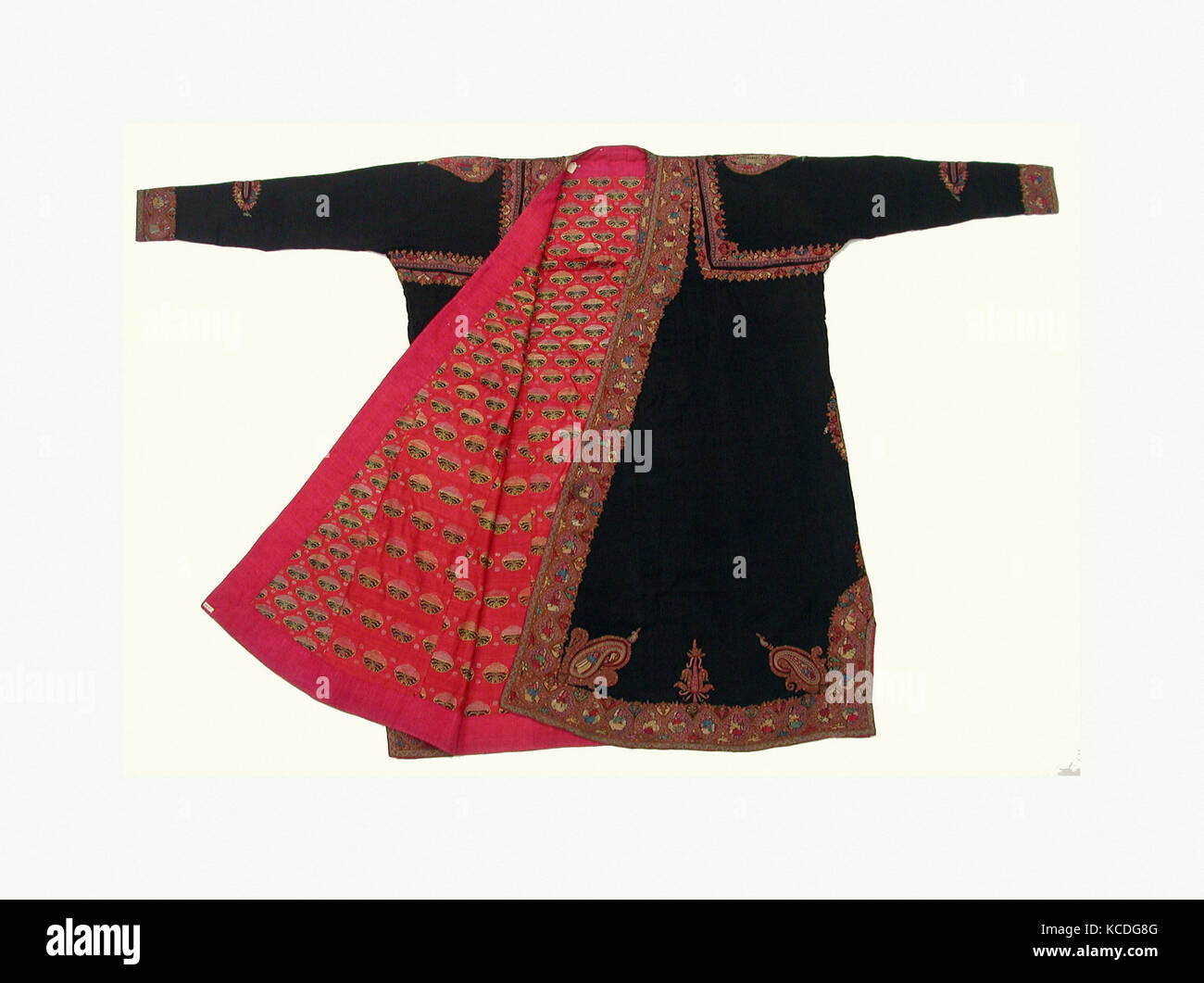 Coat (Choga), mid-19th century, Made in India, Kashmir, Wool, silk ...