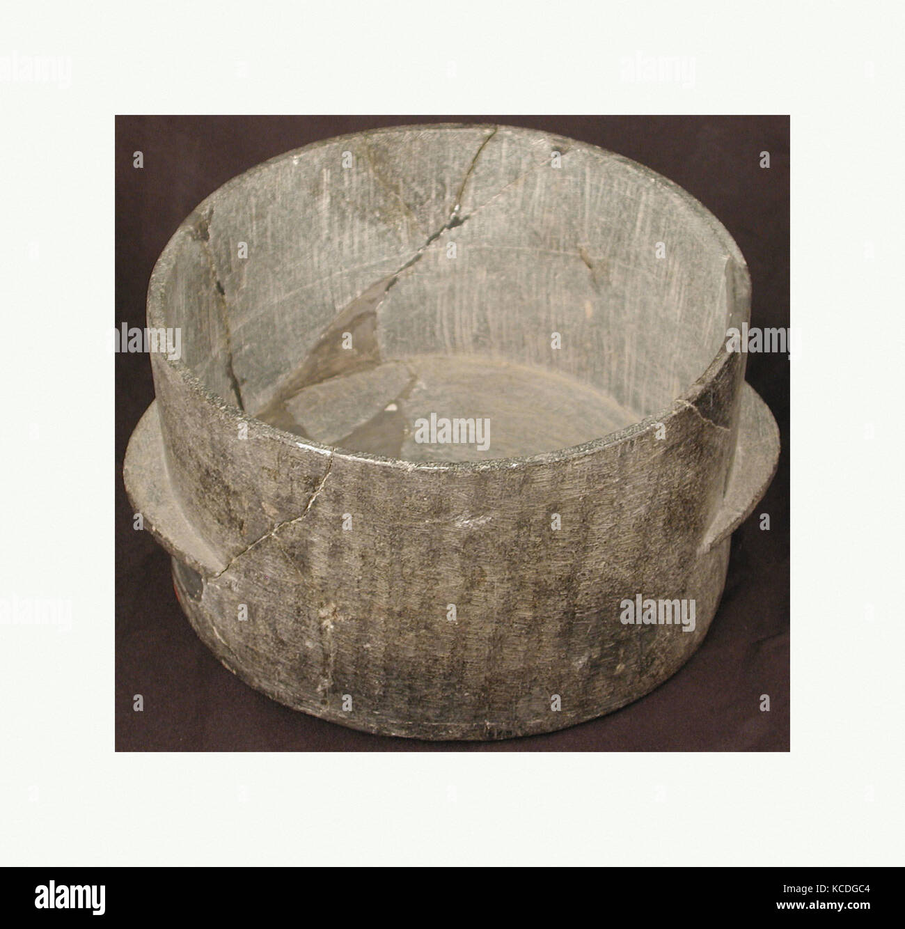 Pot, 9th–10th century, Excavated in Iran, Nishapur, Stone; carved, H. 5 ...