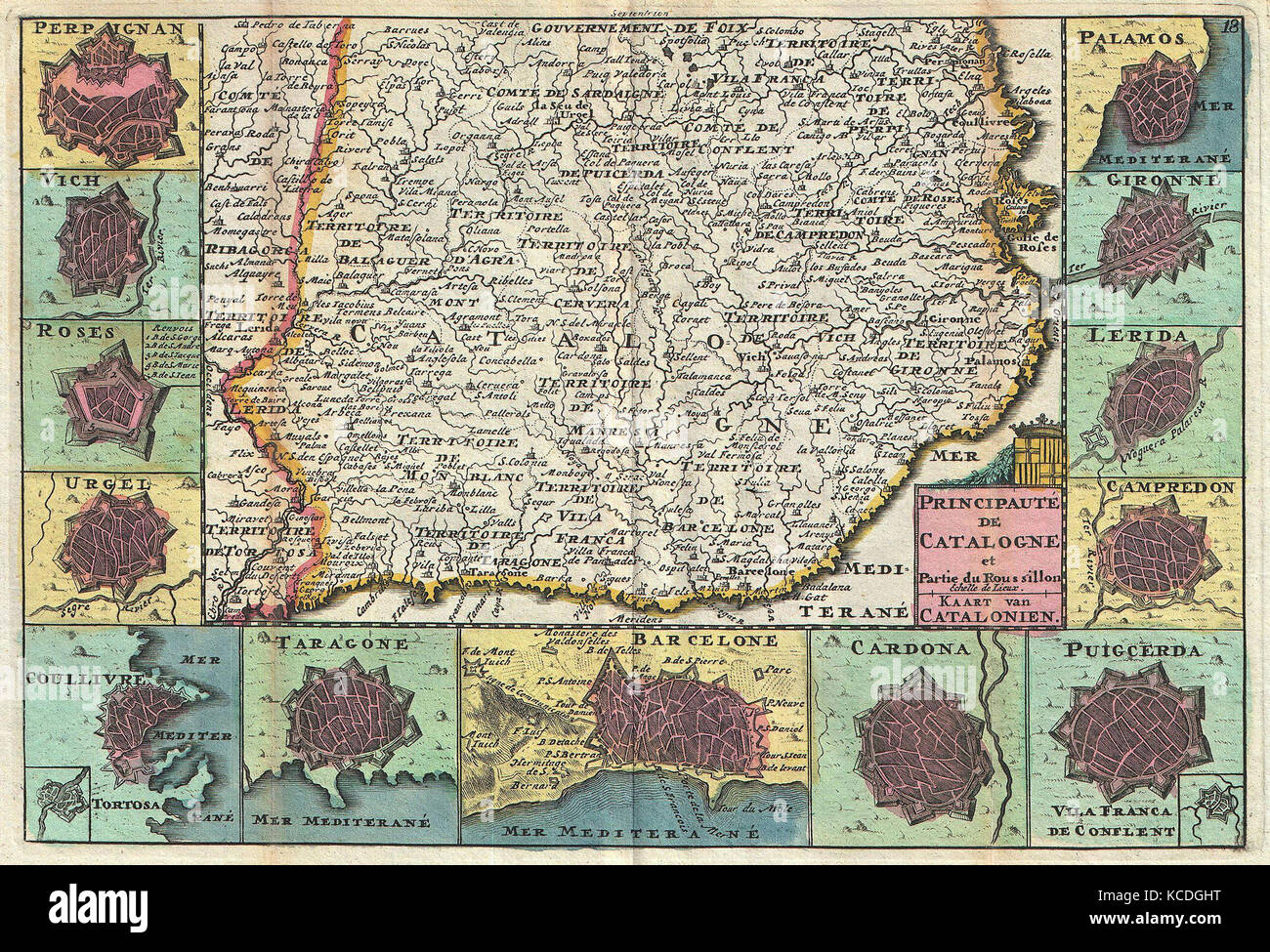 Catalonia map hi-res stock photography and images - Alamy