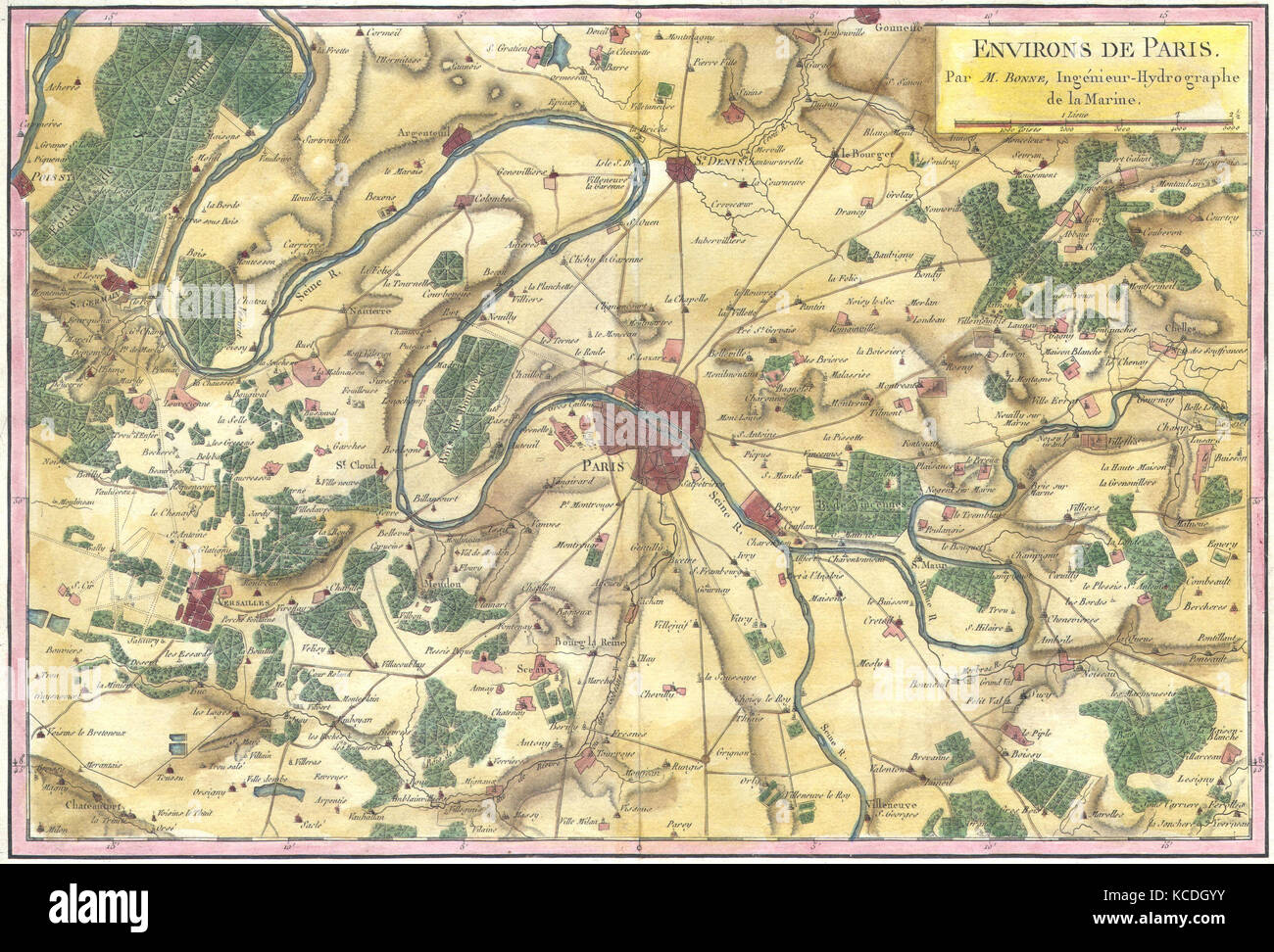 18th century maps france hi-res stock photography and images - Alamy