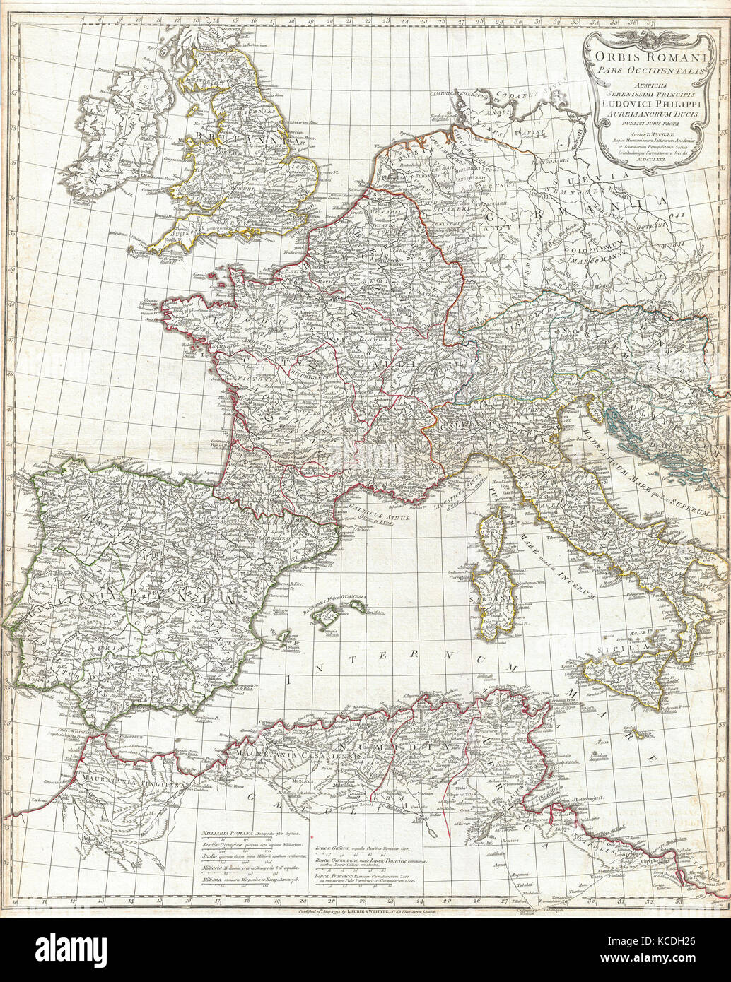 Historical map of the roman empire hi-res stock photography and images ...