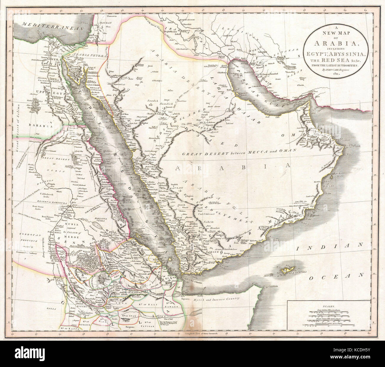 Abyssinia map hi-res stock photography and images - Alamy