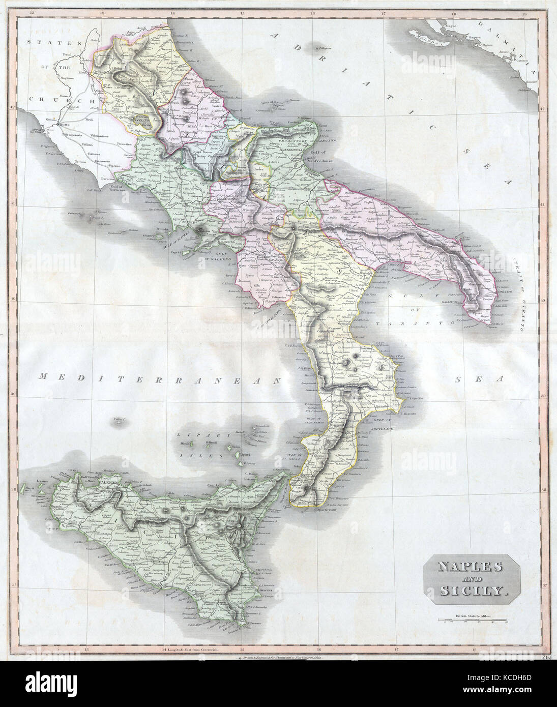 Old map of naples hi-res stock photography and images - Alamy