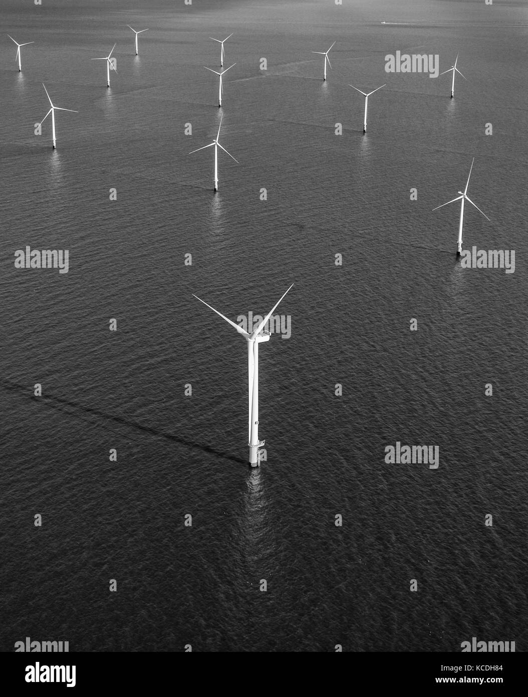 Vertical aerial view windmill Black and White Stock Photos & Images - Alamy