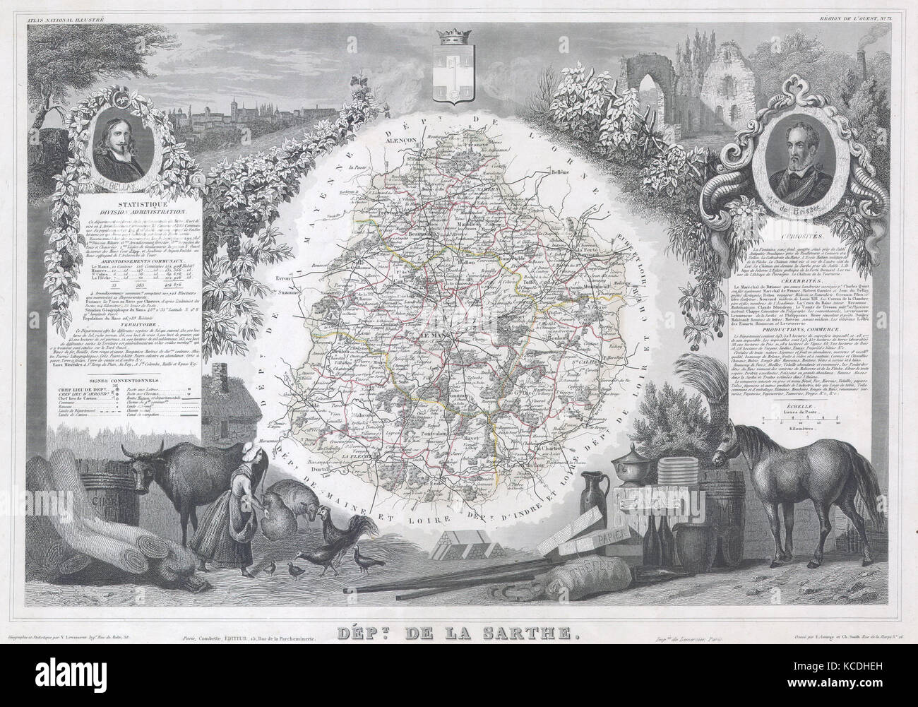 Levasseur map of the world hi-res stock photography and images - Alamy