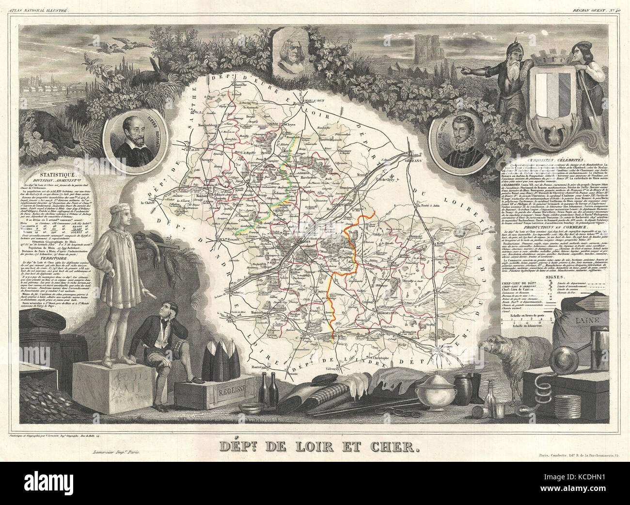 Mappa loir et cher hi-res stock photography and images - Alamy